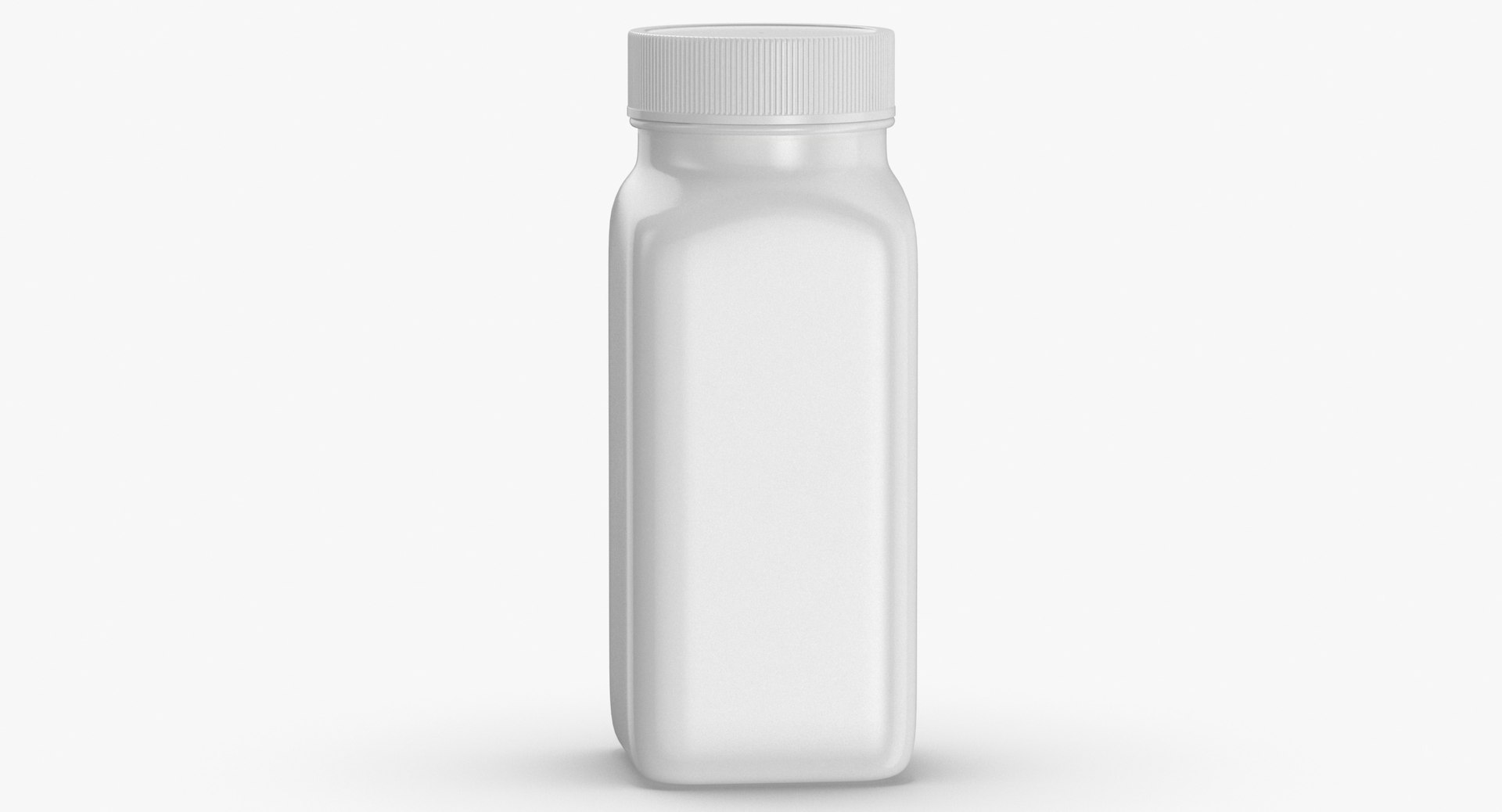 Plastic Square Bottle 4oz Model - TurboSquid 1656858