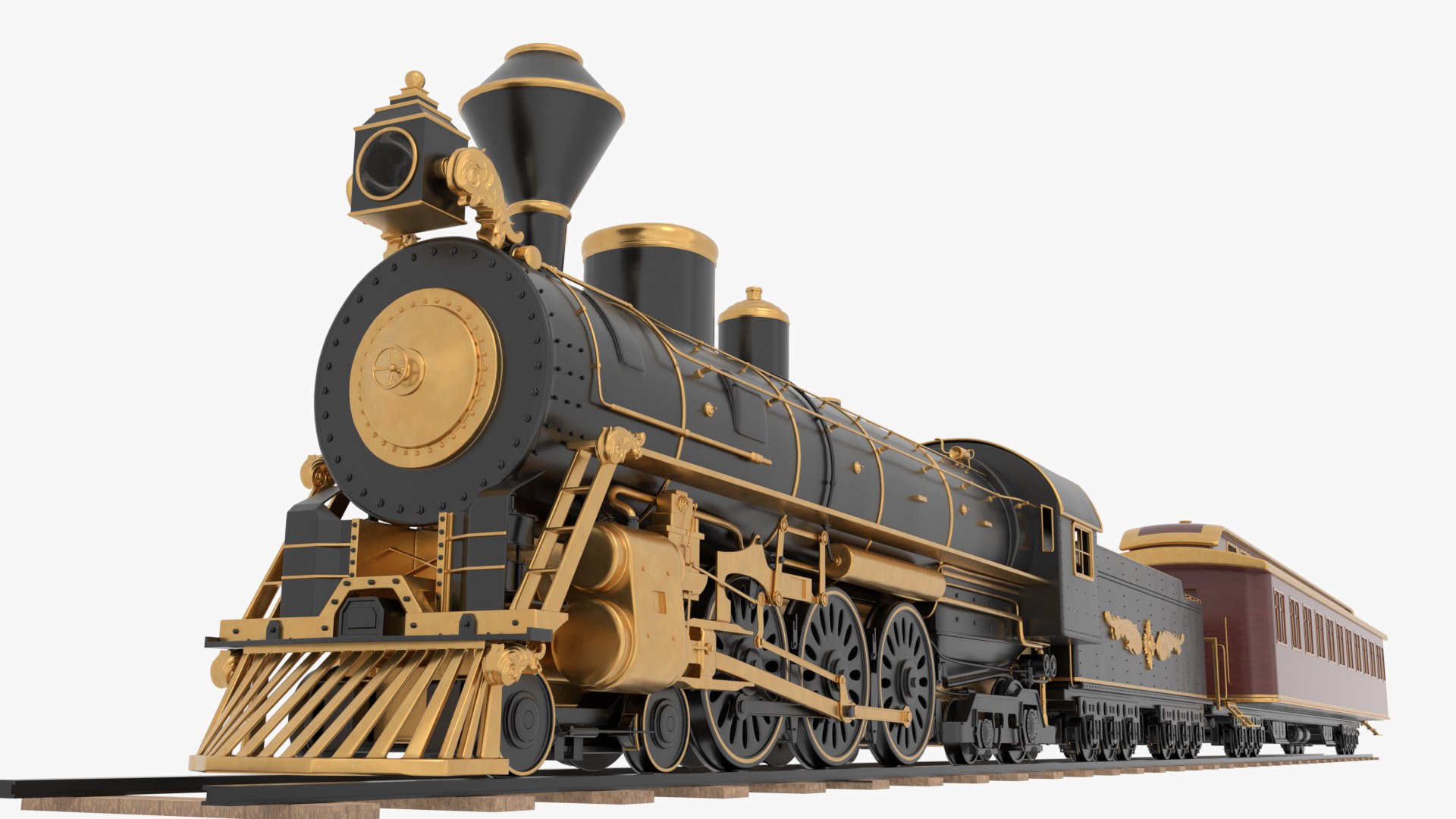 3D Model Steam Train(1) - TurboSquid 2417163