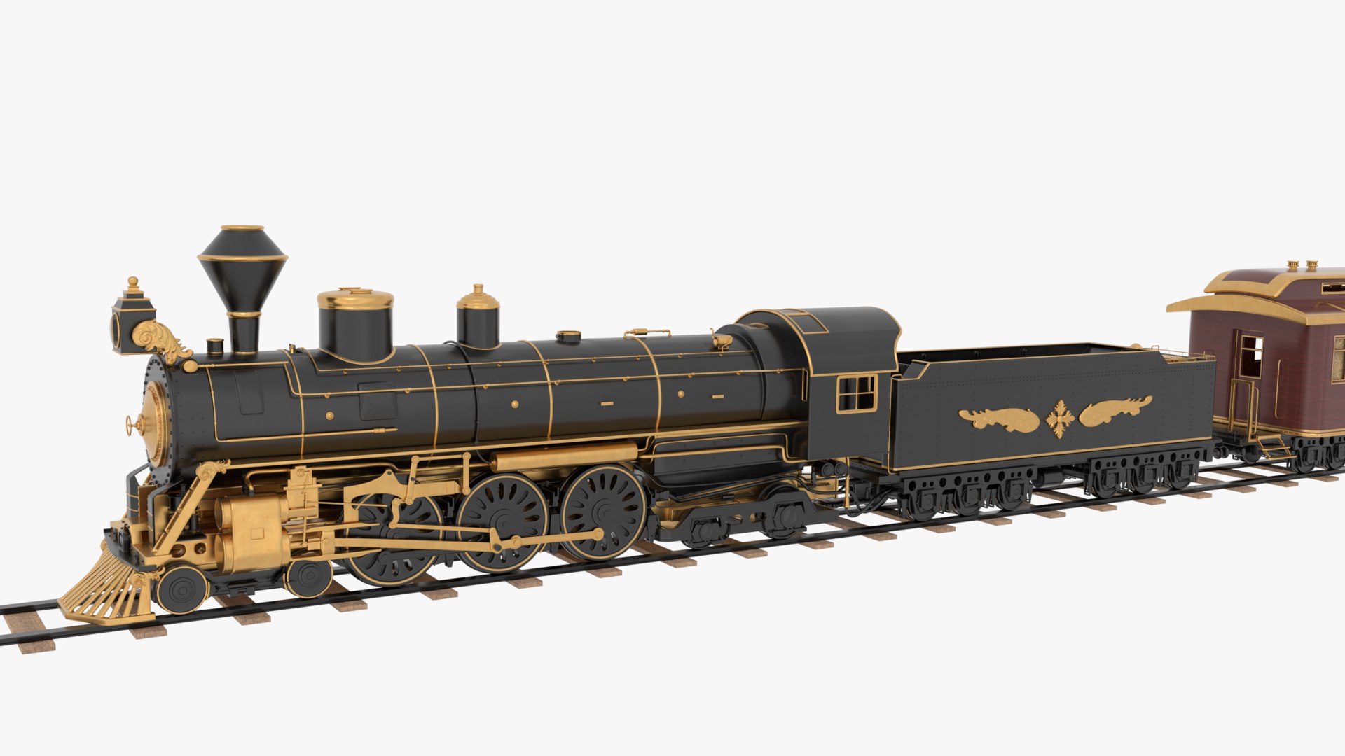 3D Model Steam Train(1) - TurboSquid 2417163