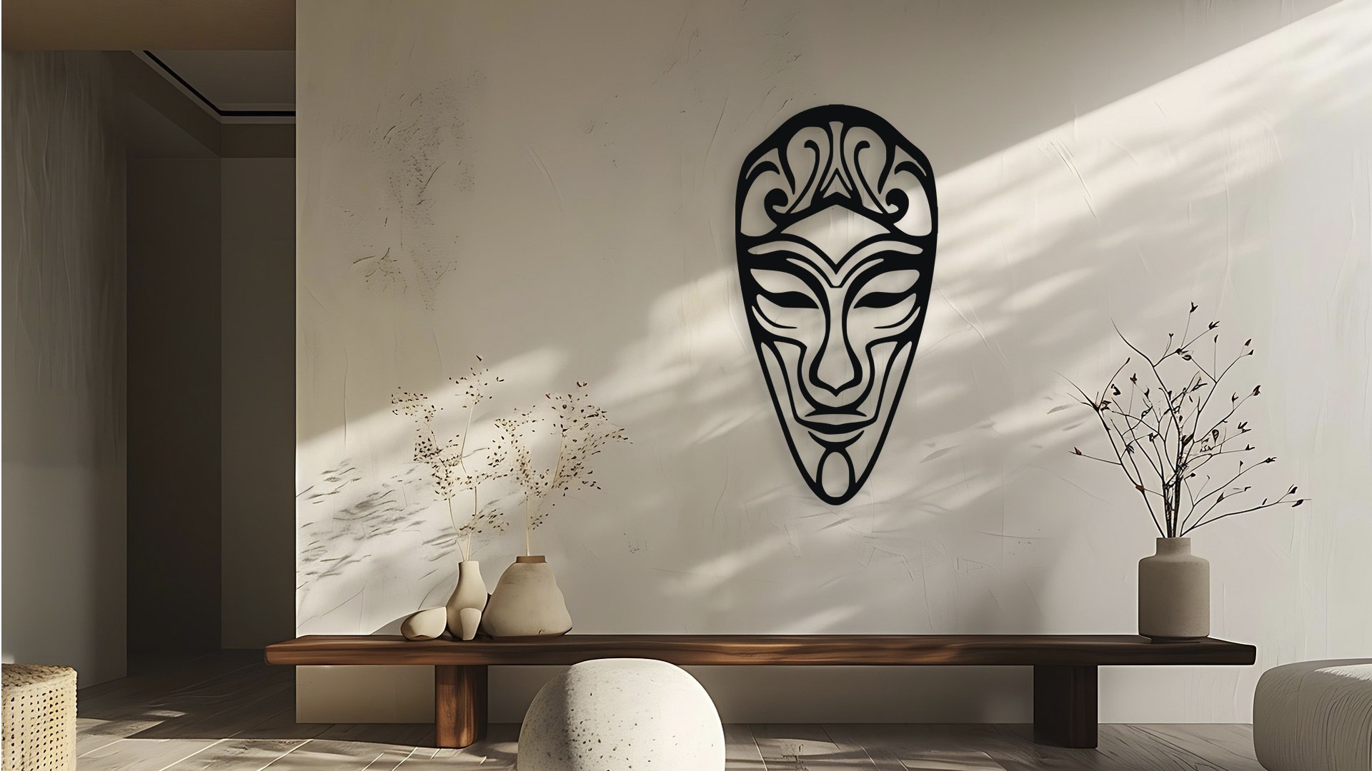 3D Tribal Face Mask Wall Decor Art Vector 3D Print File - TurboSquid ...