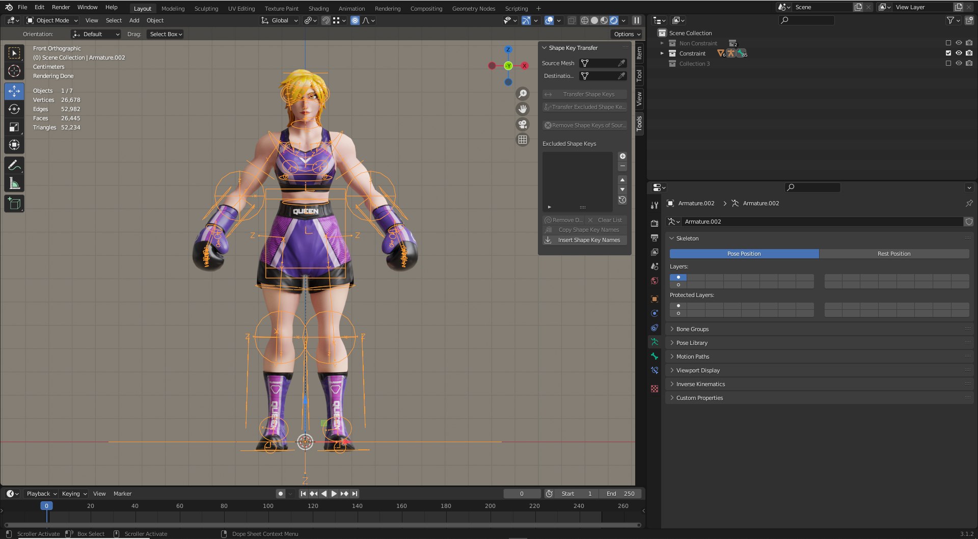 3D Low Poly Boxer - MMA Fighter - Clarisse - TurboSquid 2222225