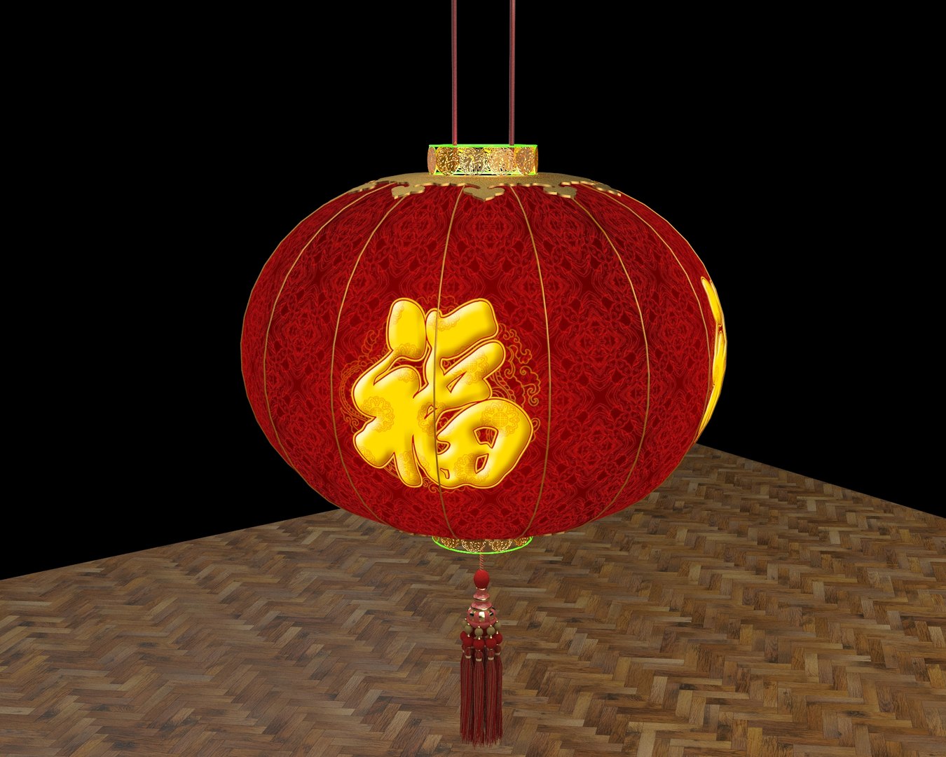 Chinese Red Lantern 3D - TurboSquid 2213014