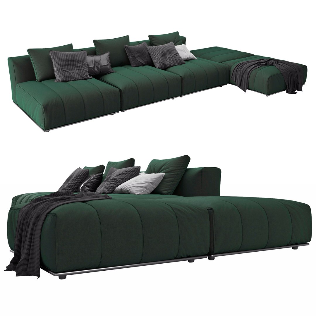 3D Sofa Goodman Minotti - TurboSquid 2008641