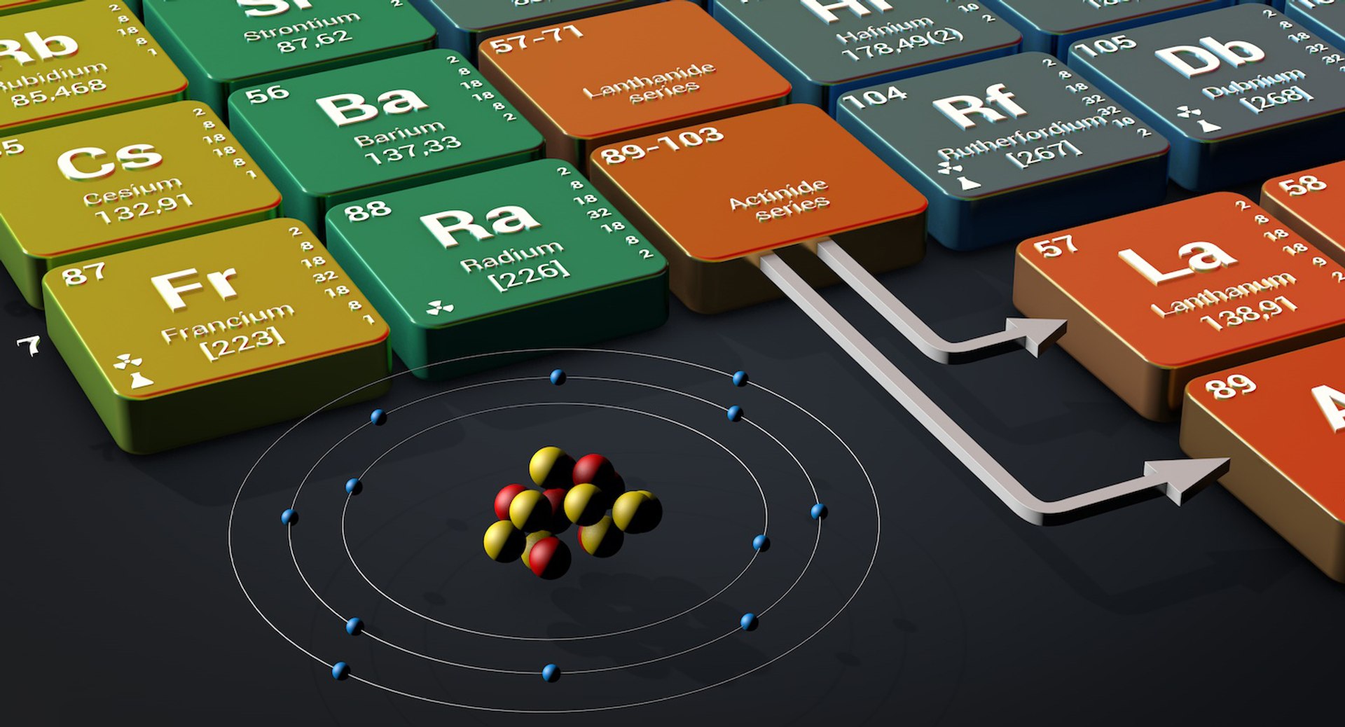 Periodic Table Elements Model - TurboSquid 1592562