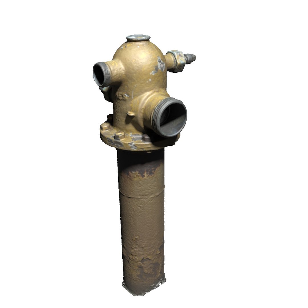 3D Yellow Fire Hydrant Model - TurboSquid 2415454