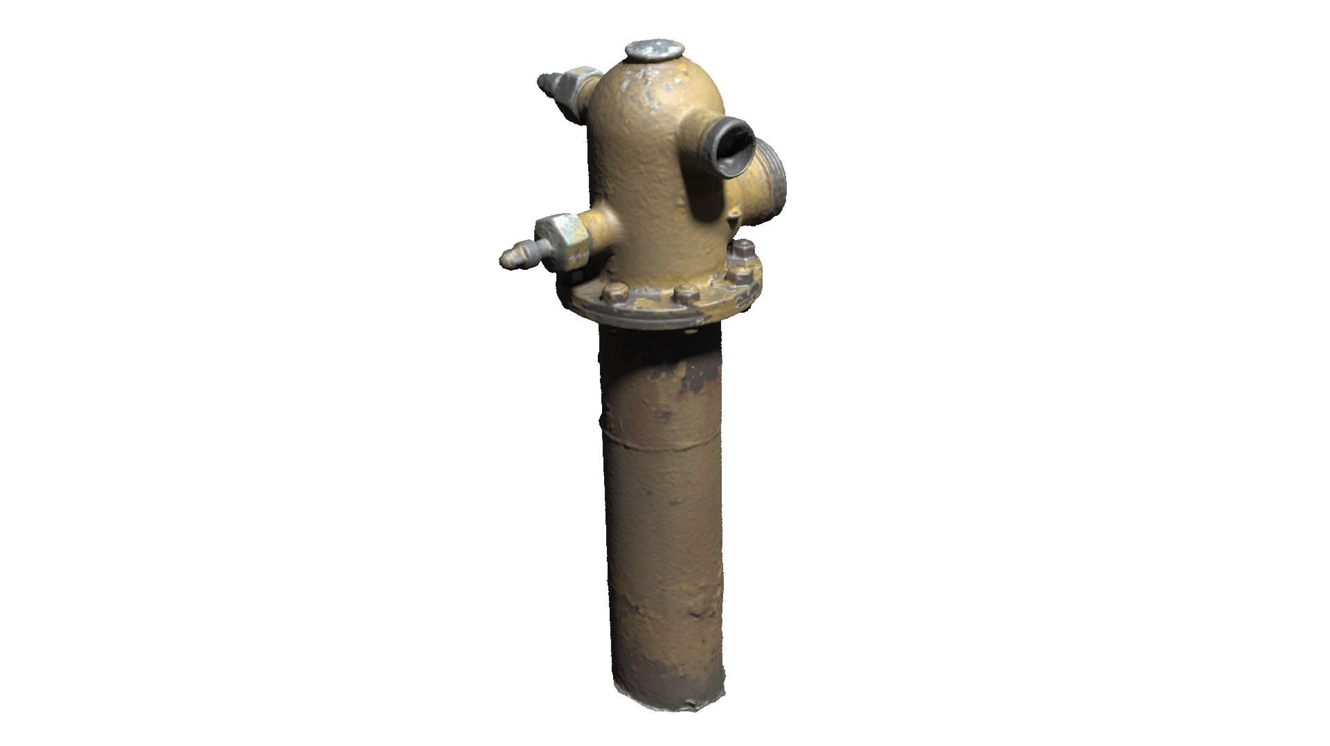 3D Yellow Fire Hydrant Model - TurboSquid 2415454