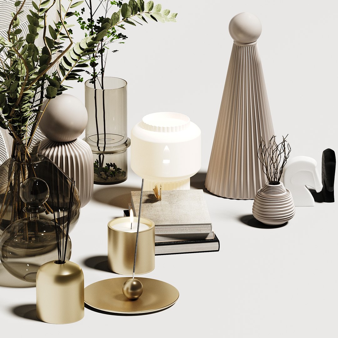 Decorative Set By Kimia 3D - TurboSquid 2061572