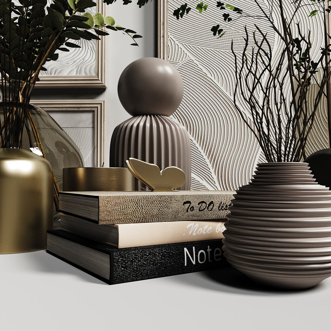 Decorative Set By Kimia 3D - TurboSquid 2061572
