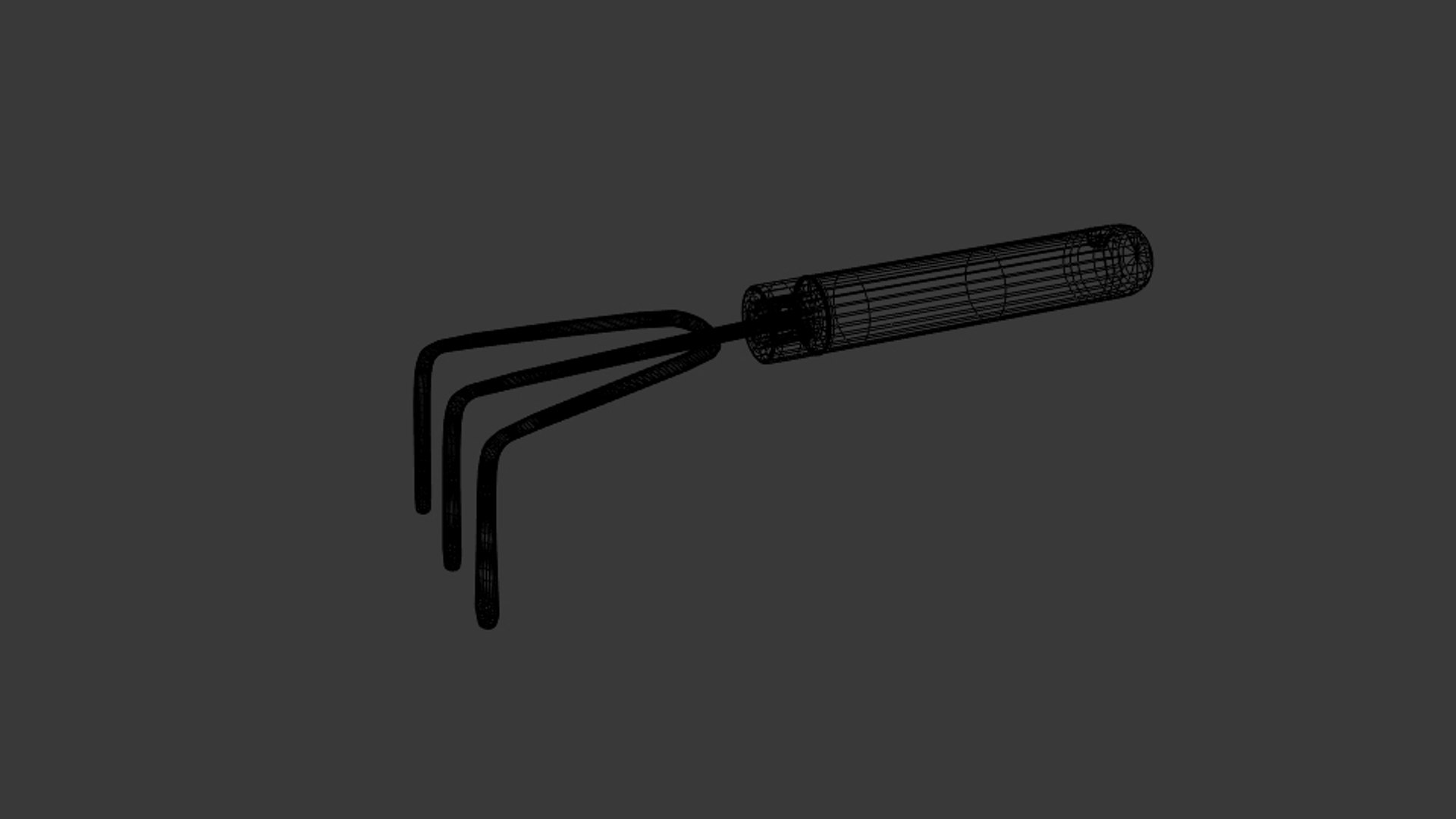 Garden tool rake 3D - TurboSquid 1268684