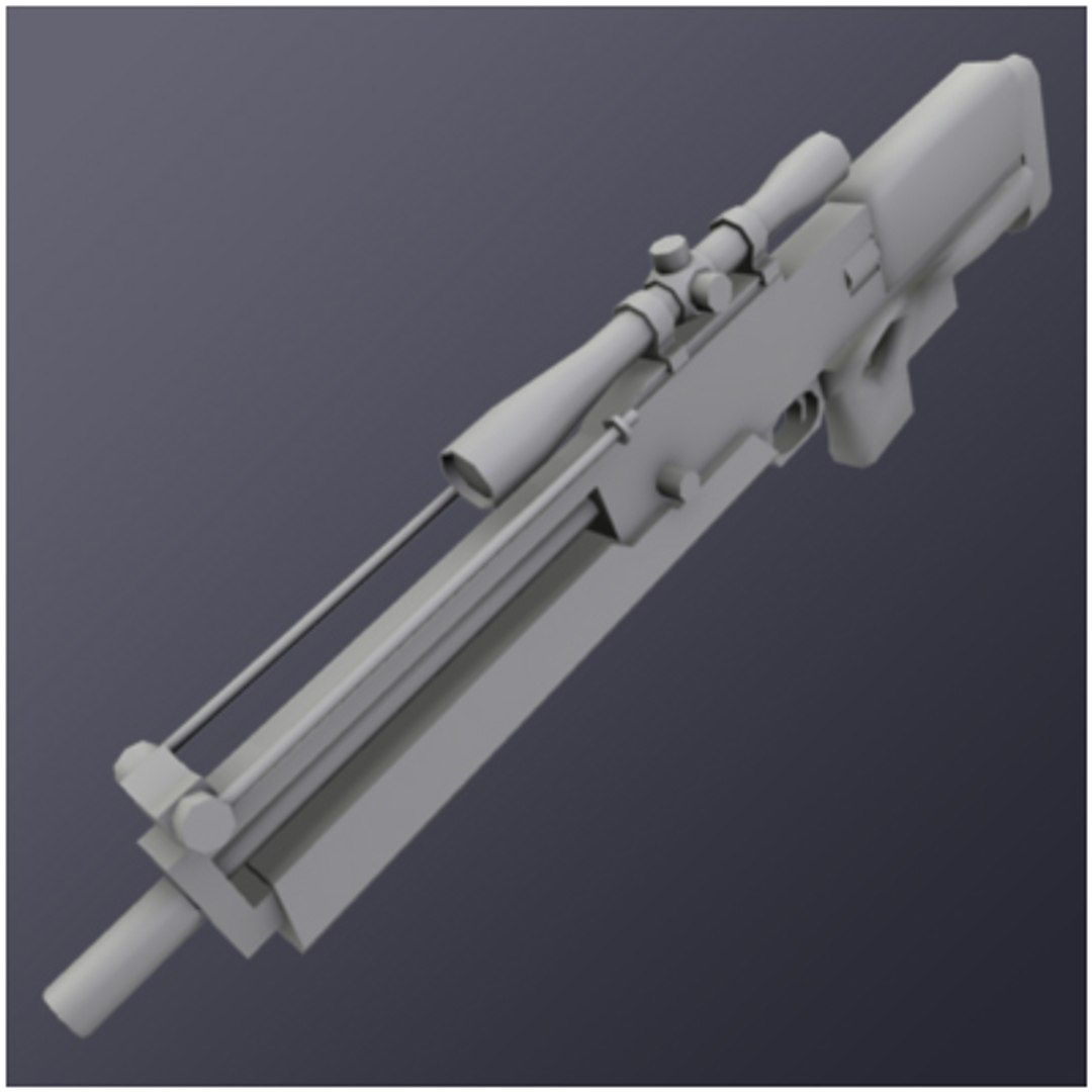Sniper Wa 2000 3d Model