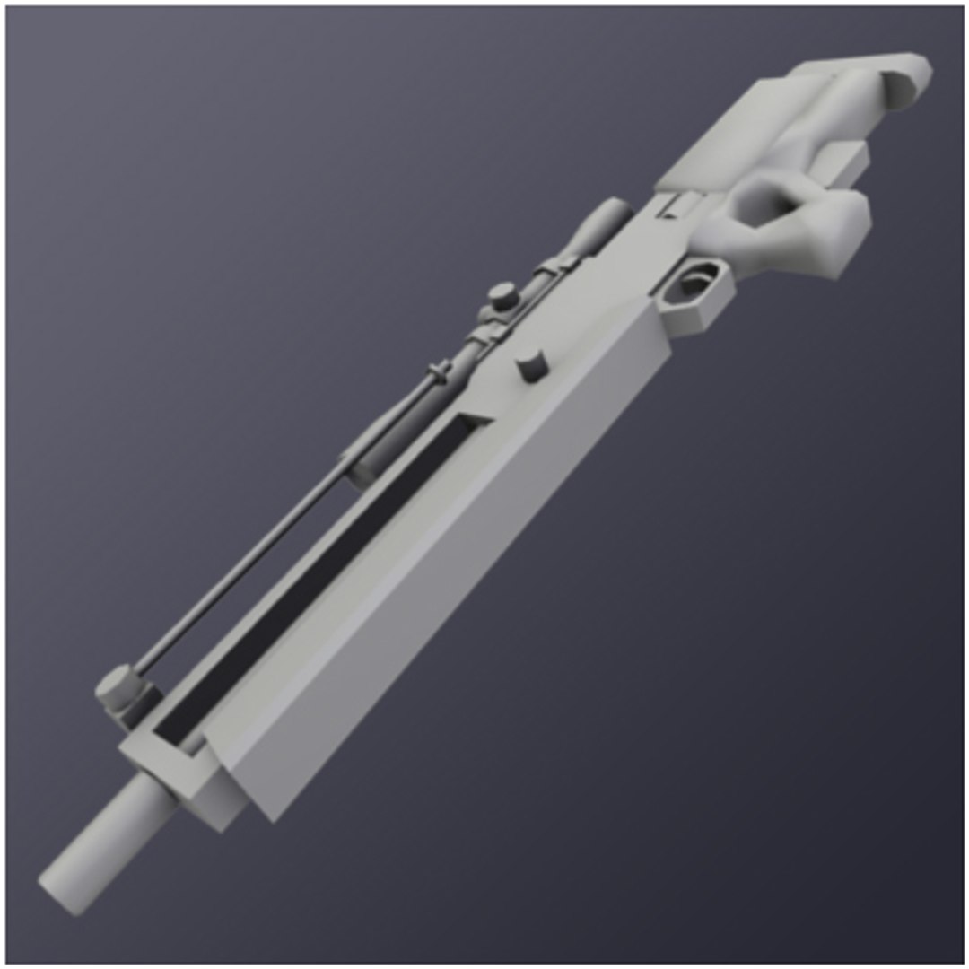 Sniper Wa 2000 3d Model