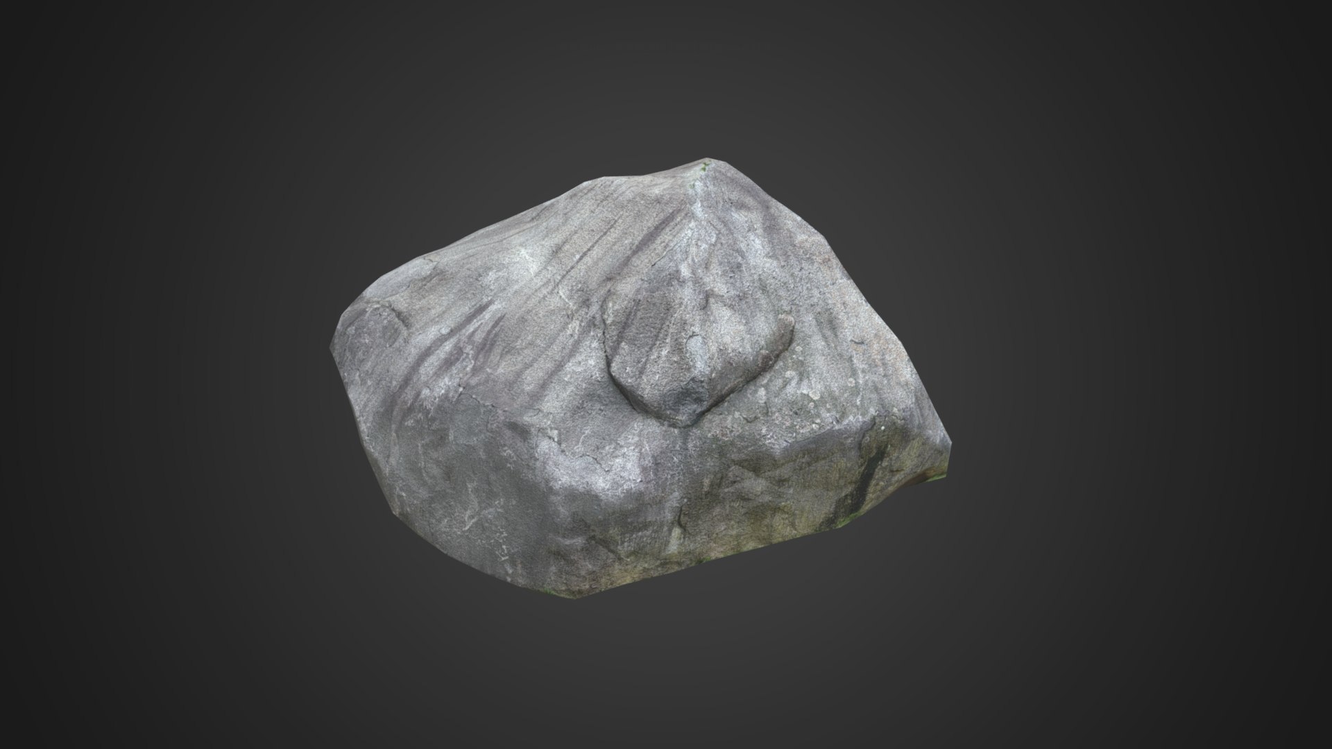 Game Ready Mossy Grey Rock 3D - TurboSquid 2014569