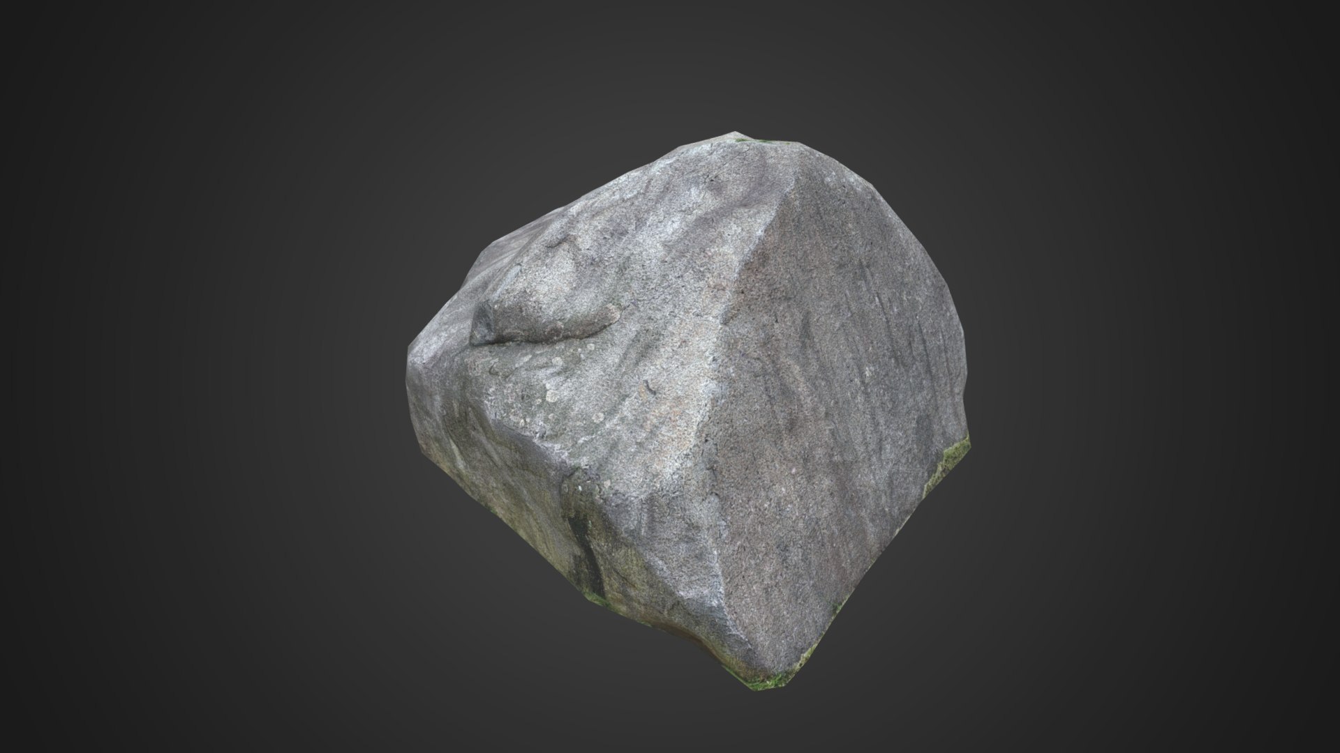 Game Ready Mossy Grey Rock 3D - TurboSquid 2014569