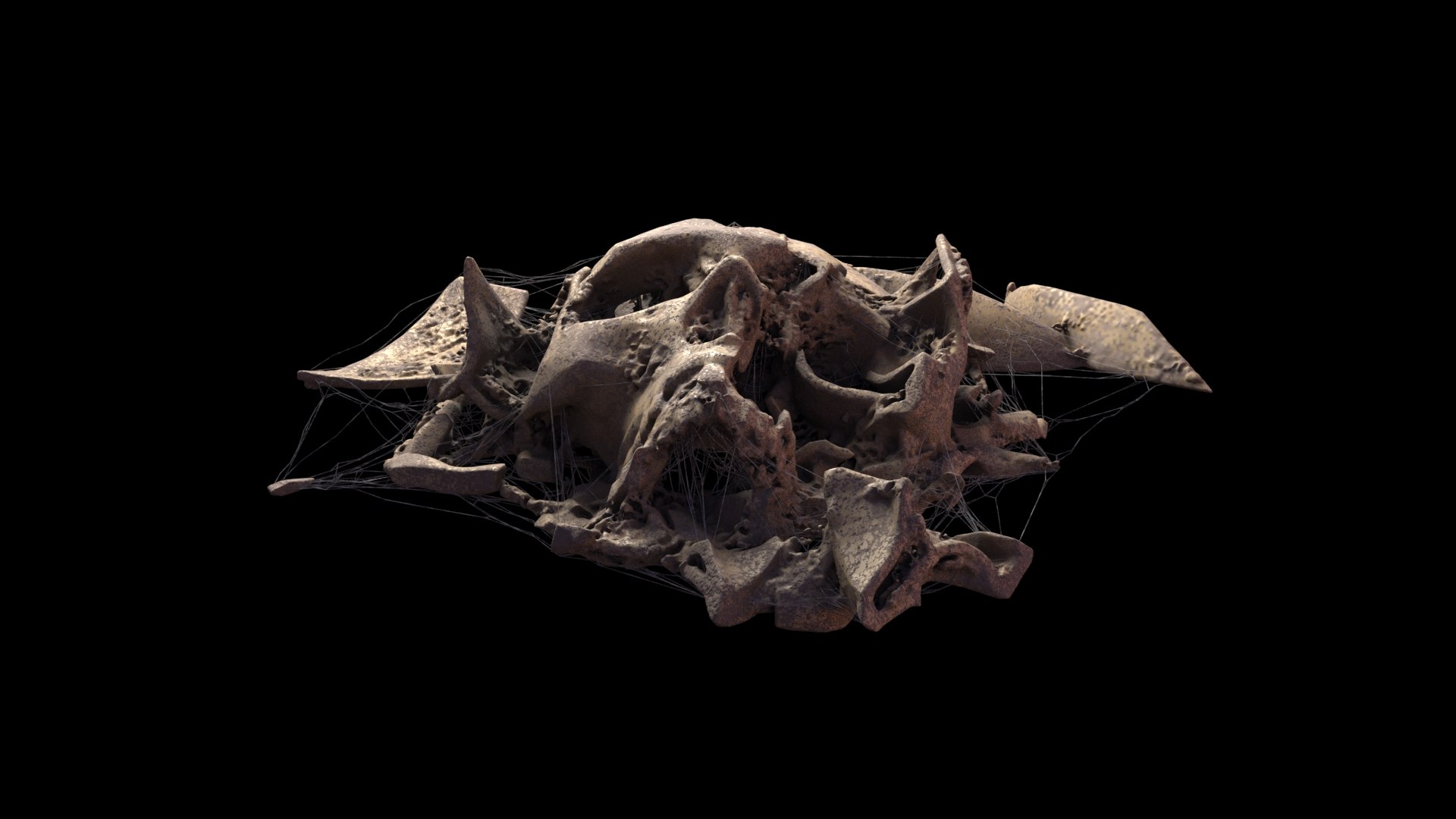 Spider Webs Skull 3D - TurboSquid 1705439