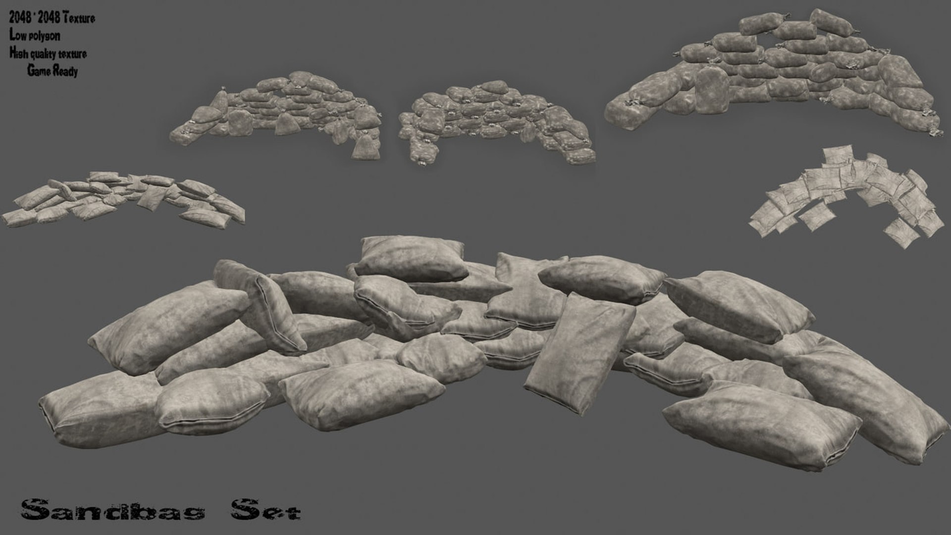 Sandbag Sand Bag Model - TurboSquid 1260107