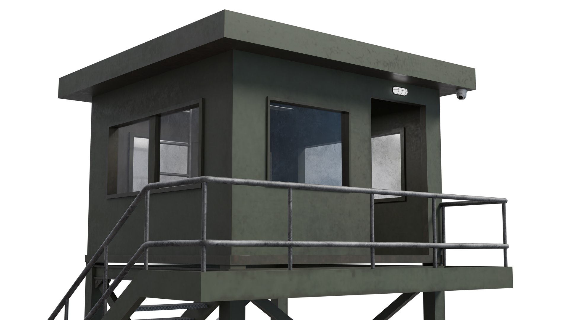 Military Watchtower Model - TurboSquid 2429602