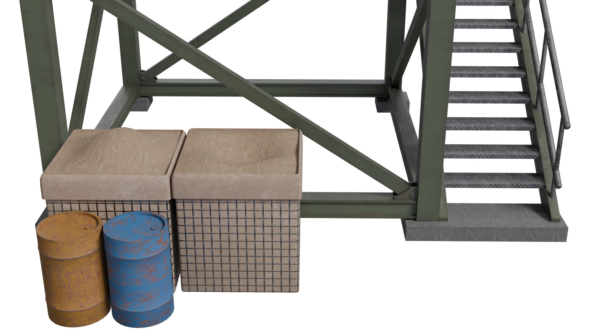 Military Watchtower Model - TurboSquid 2429602