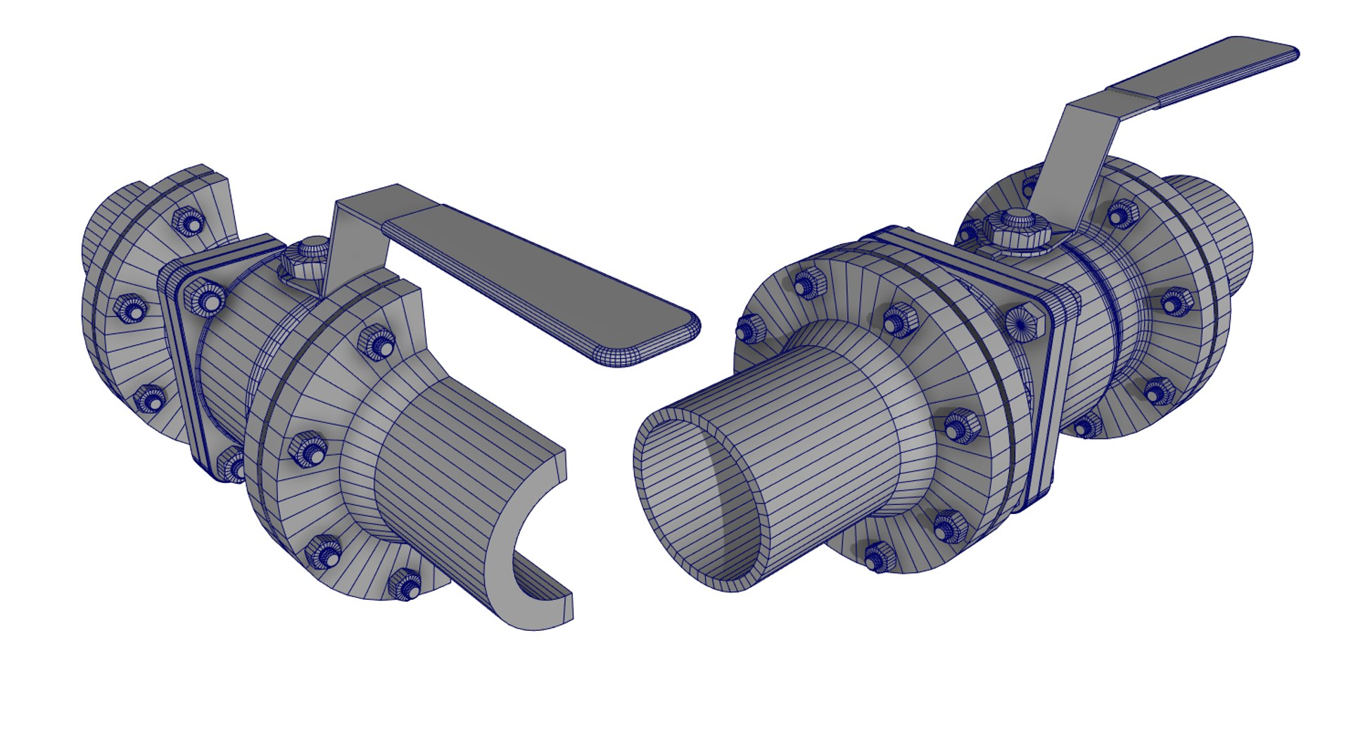 3d Model Ball Valve