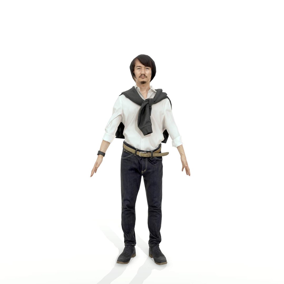 3d model of axyz character human