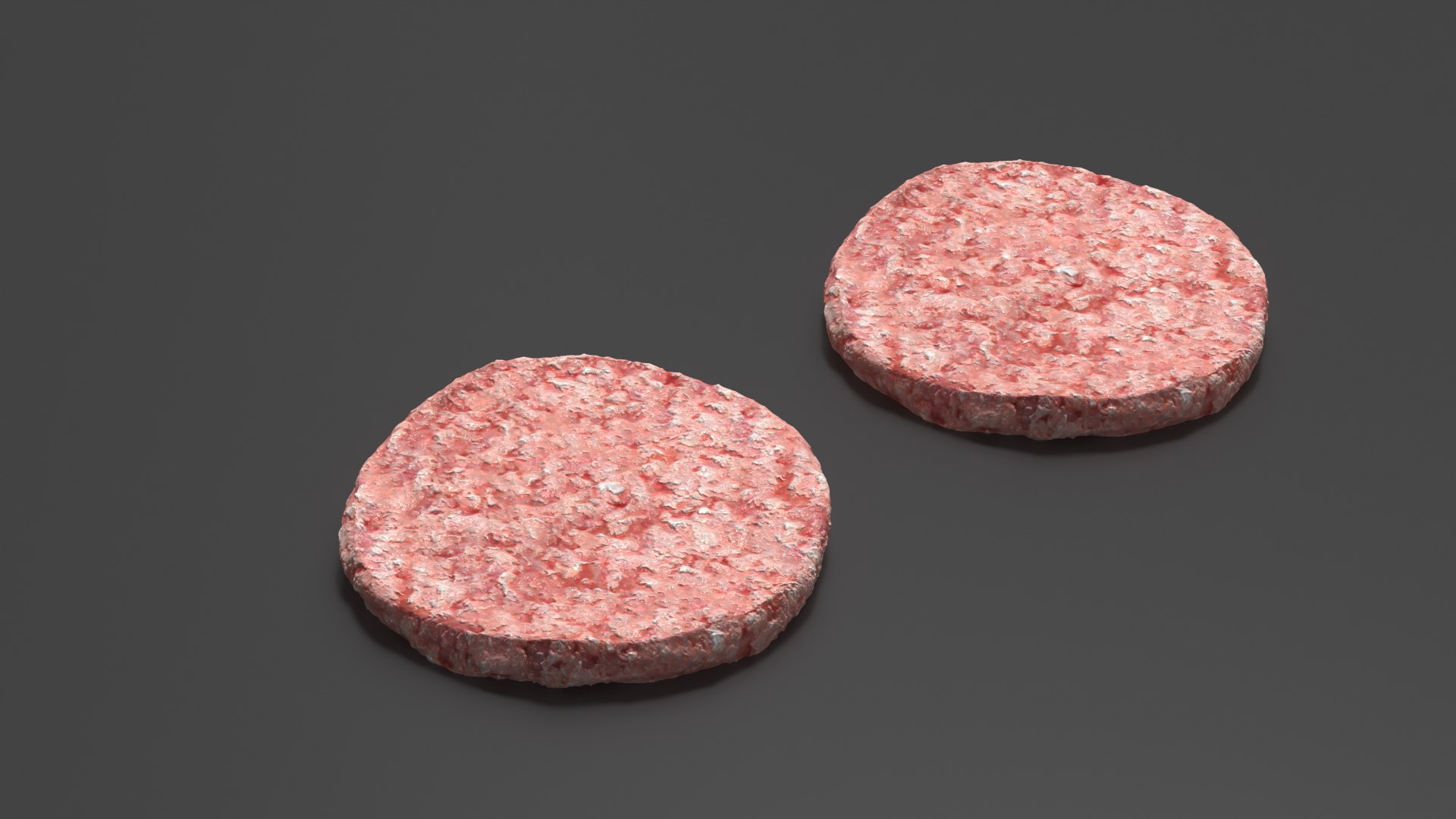 3D Model Raw Burger Patty - TurboSquid 2328656