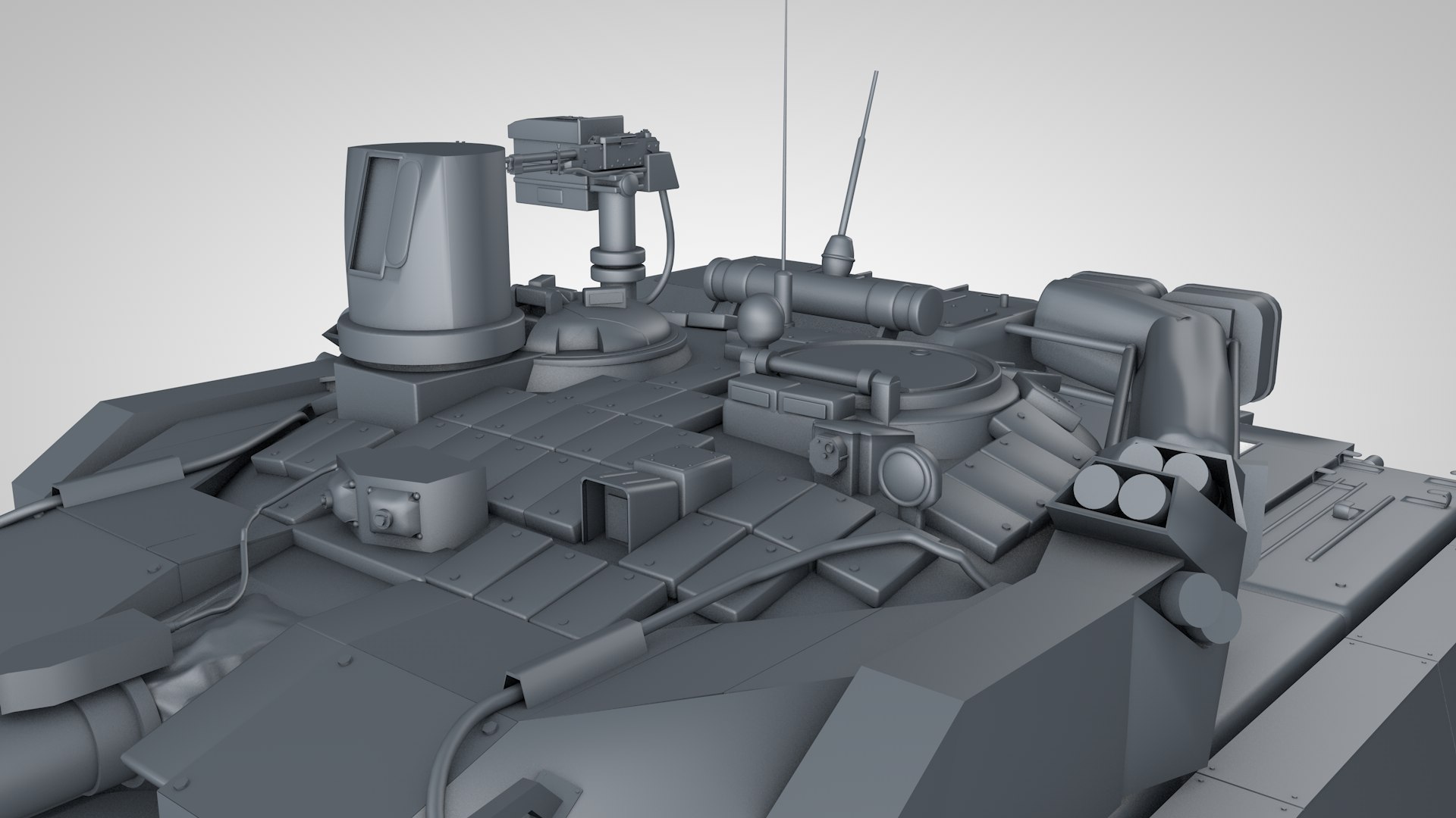 3d model oplot-m main battle tank