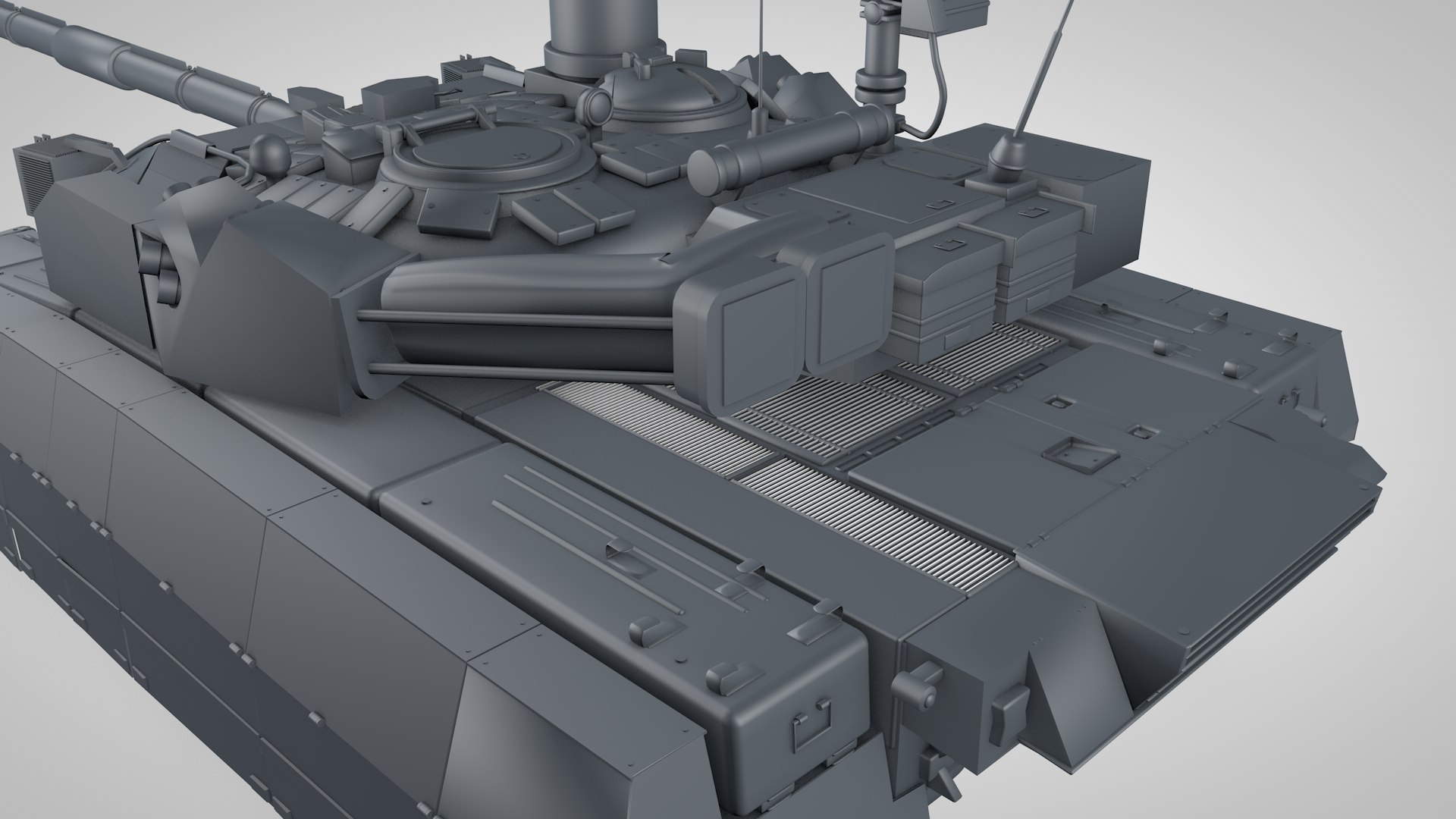 3d model oplot-m main battle tank