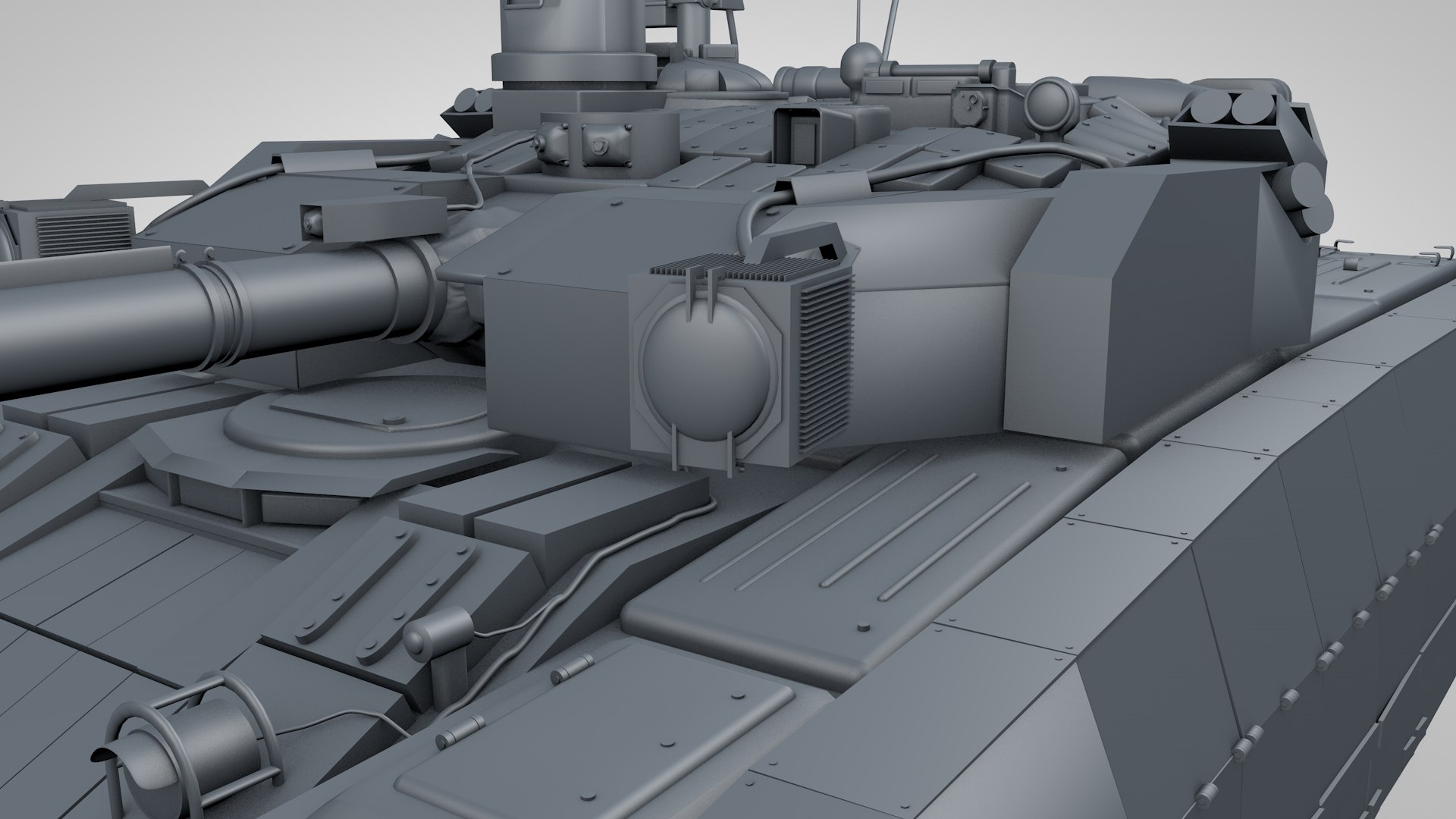 3d model oplot-m main battle tank