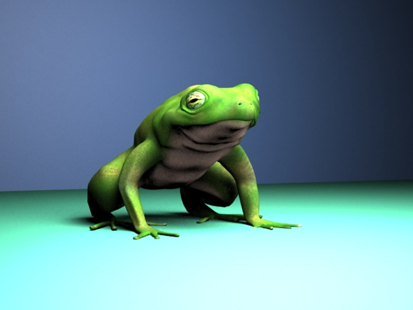 3d model frog