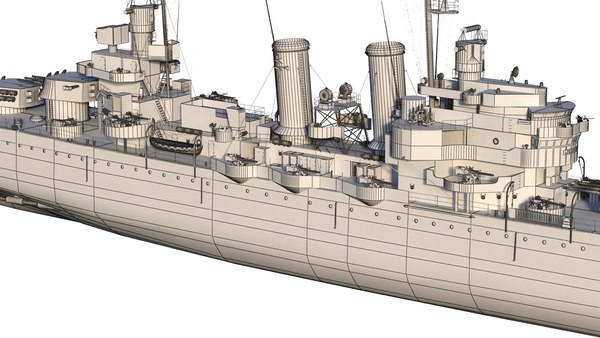 3D Argentine Navy Cruiser A.R.A "General Belgrano" model - TurboSquid ...
