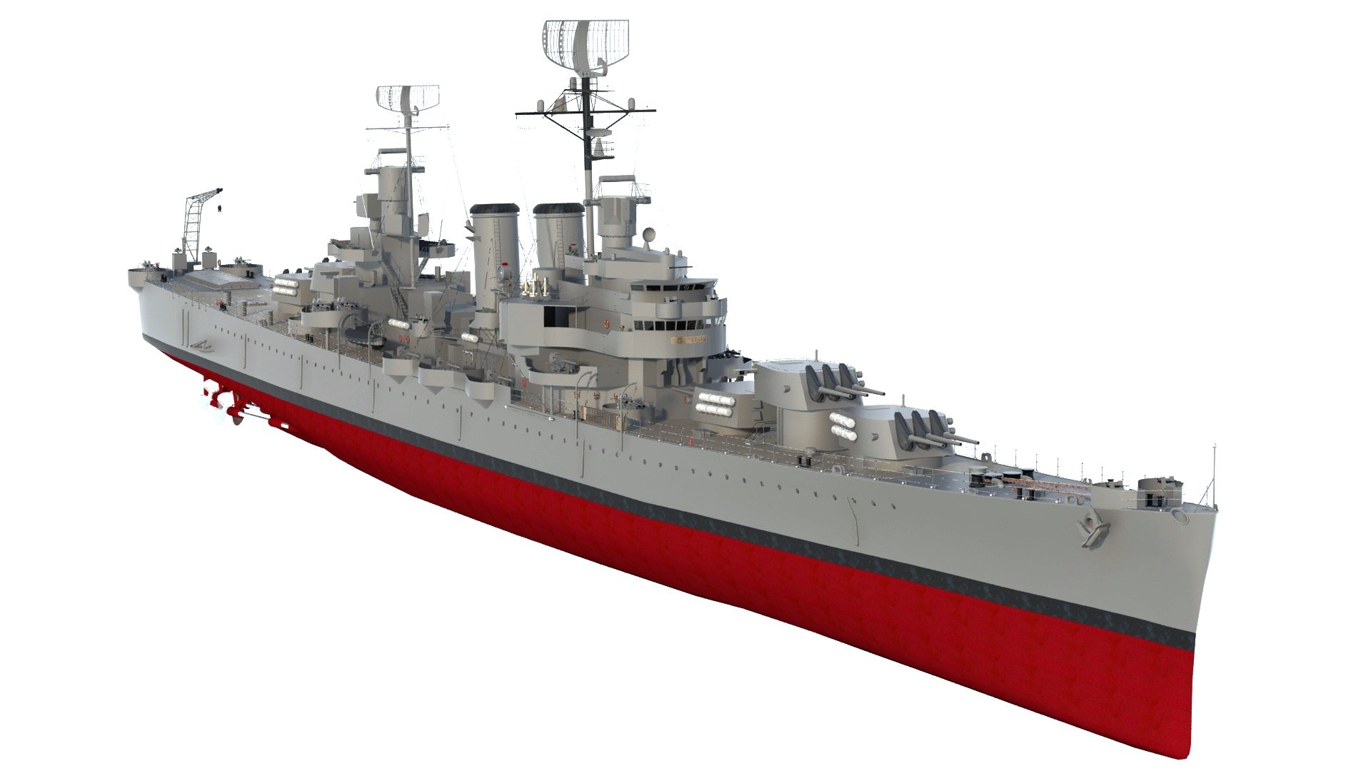 3D Argentine Navy Cruiser A.R.A "General Belgrano" model - TurboSquid ...