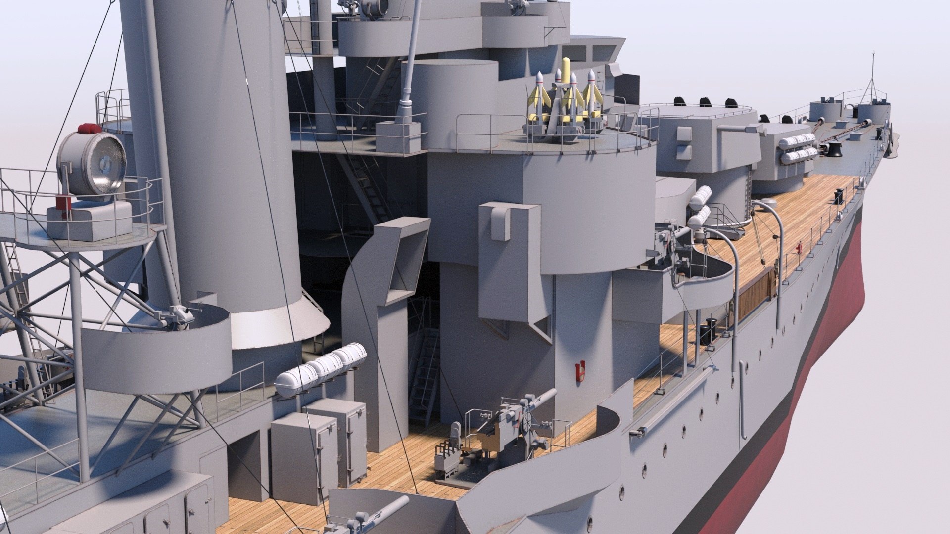 3D Argentine Navy Cruiser A.R.A "General Belgrano" model - TurboSquid ...