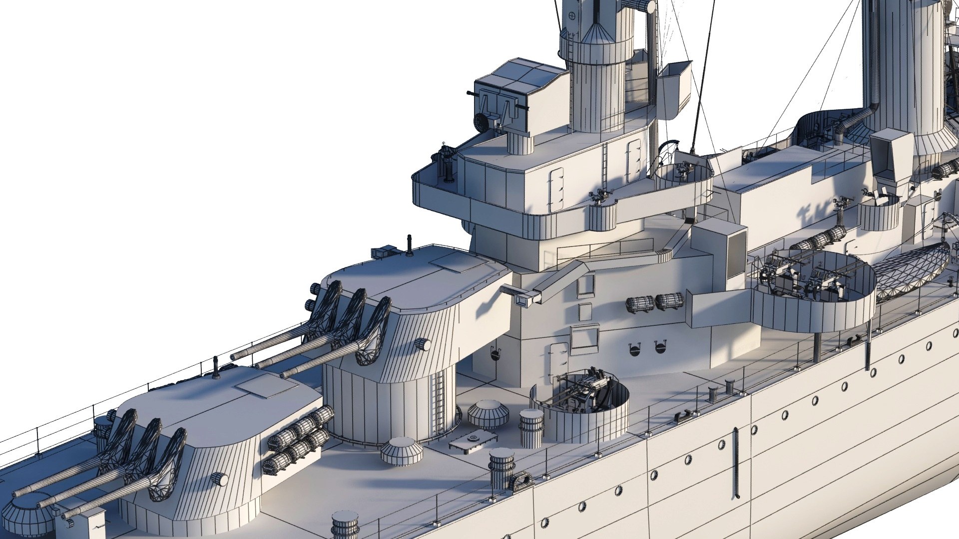 3D Argentine Navy Cruiser A.R.A "General Belgrano" model - TurboSquid ...