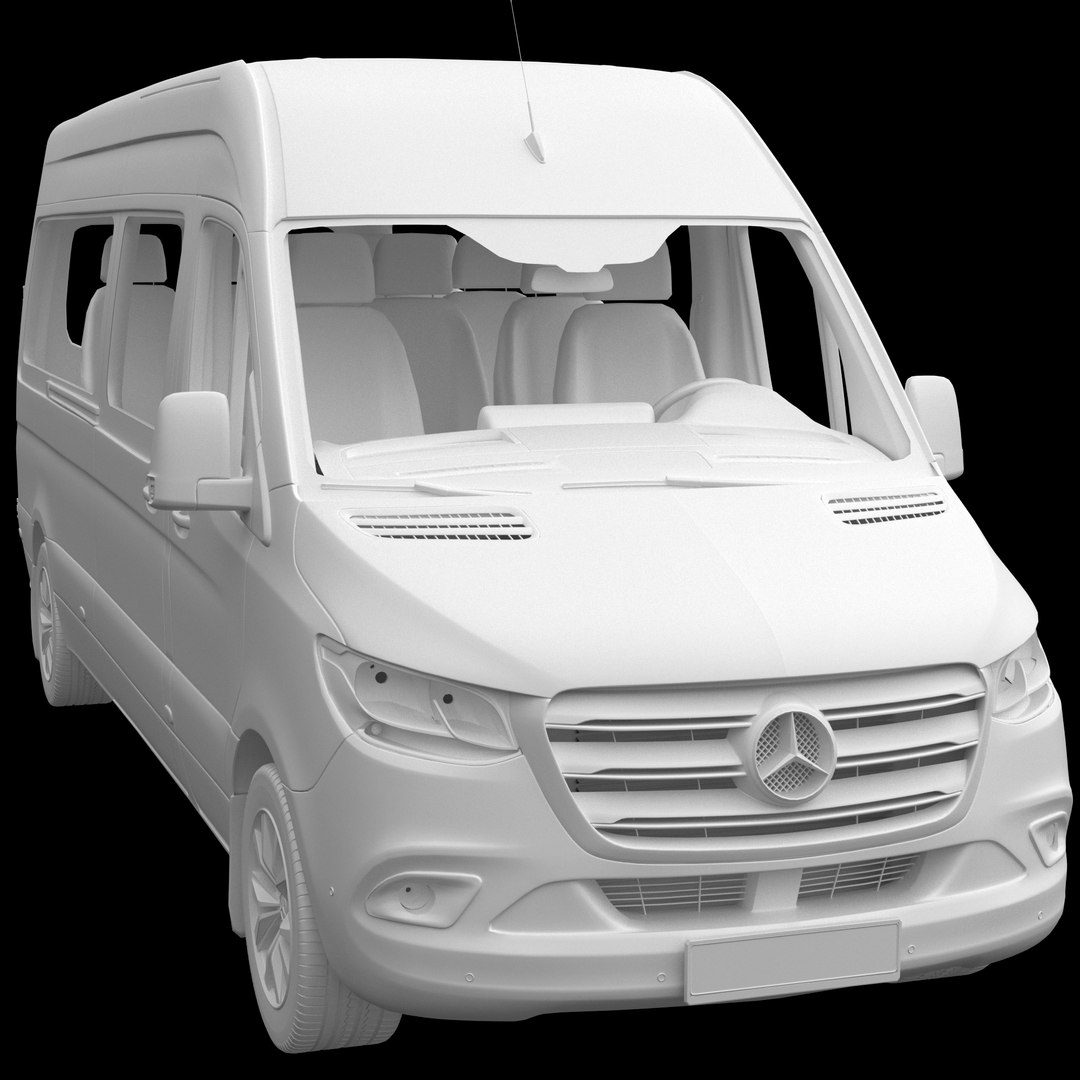 Sprinter Minibus L3H2 3D Model - TurboSquid 1831430