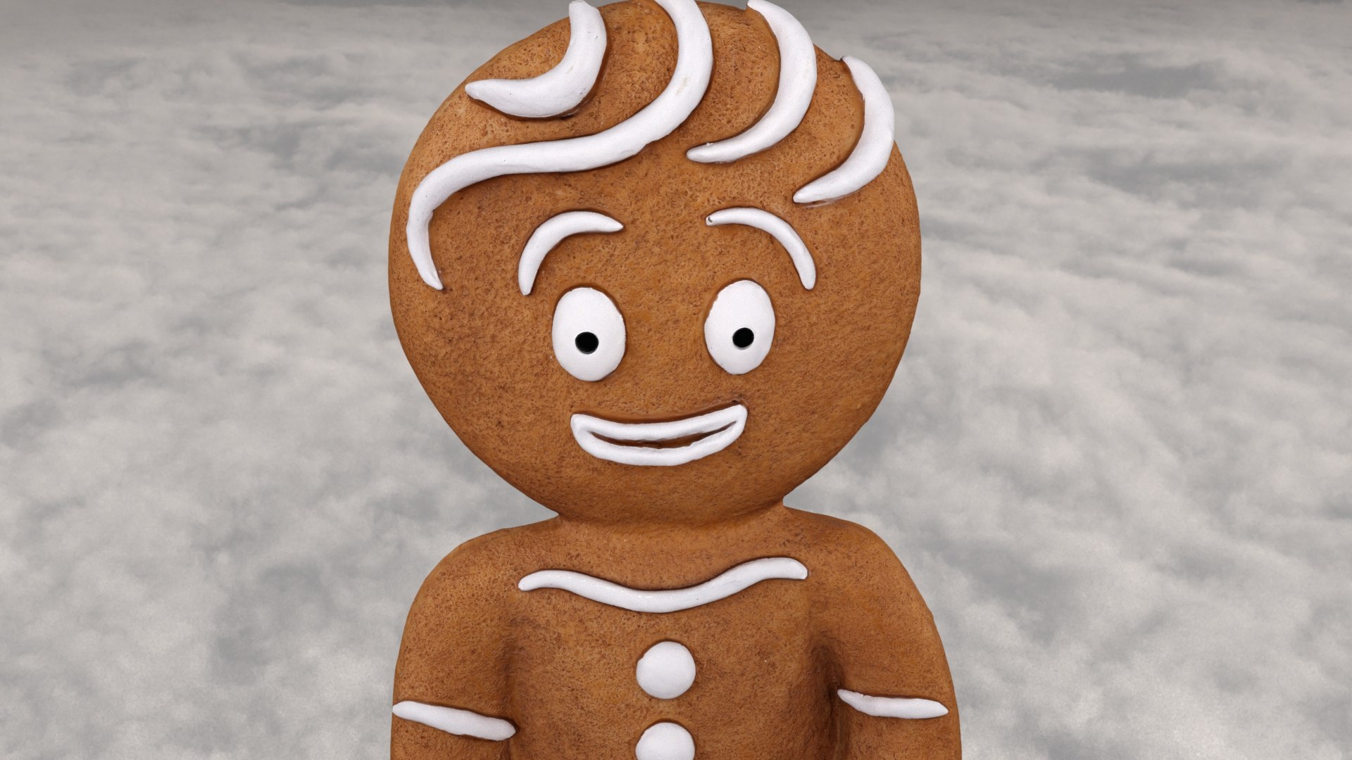 Gingerbread Man 3D Model - TurboSquid 2185356