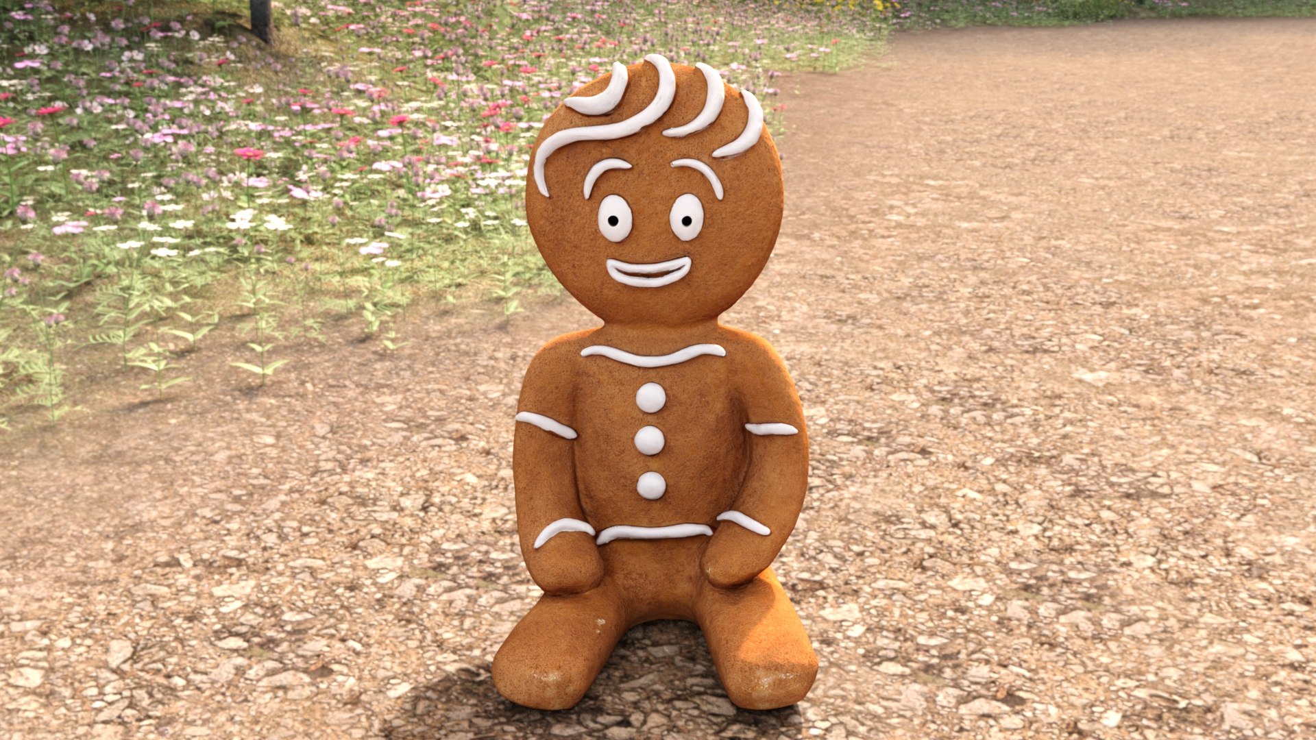 Gingerbread Man 3D Model - TurboSquid 2185356