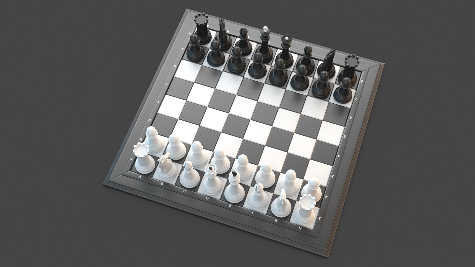 3D Chess Set - TurboSquid 1672345