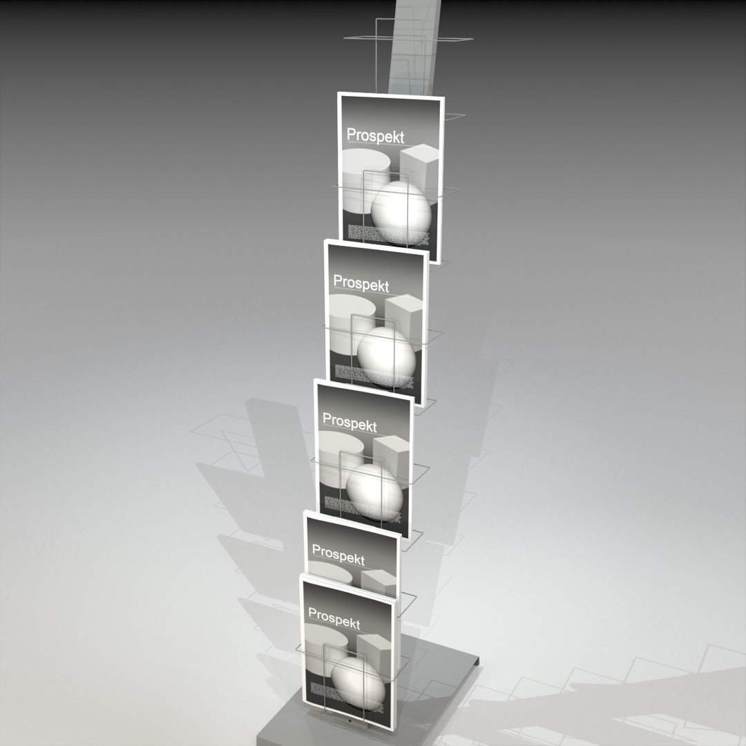 3d Model Brochure Holder