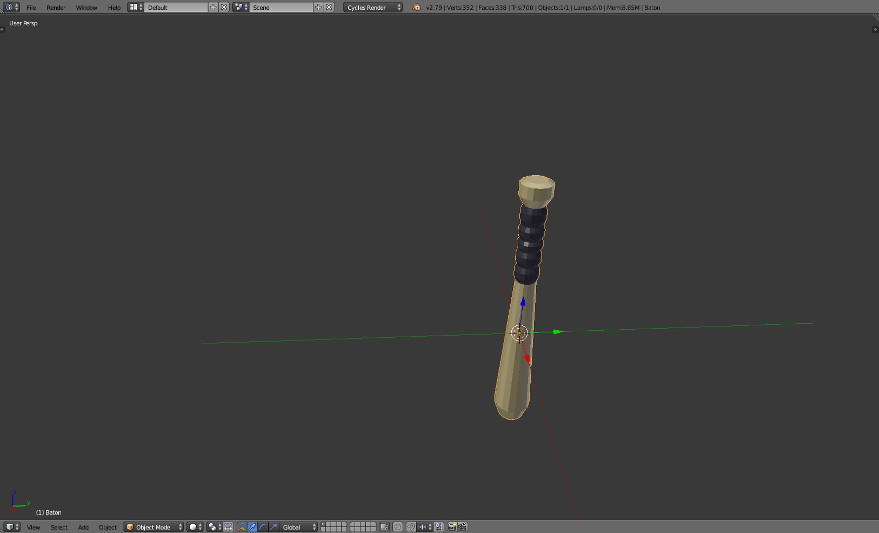3D Baton Club Weapons - TurboSquid 1264148