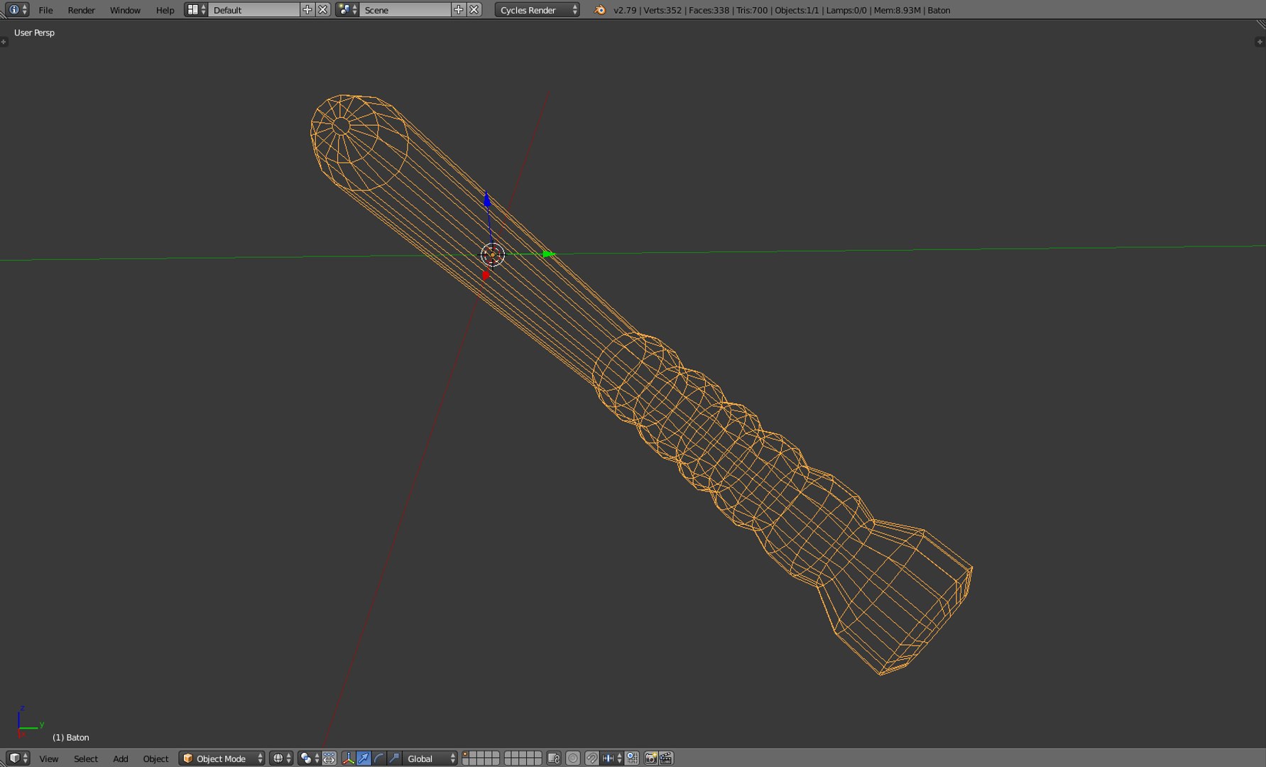 3D Baton Club Weapons - TurboSquid 1264148