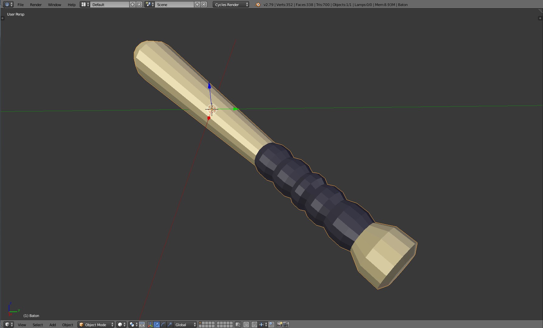 3D Baton Club Weapons - TurboSquid 1264148