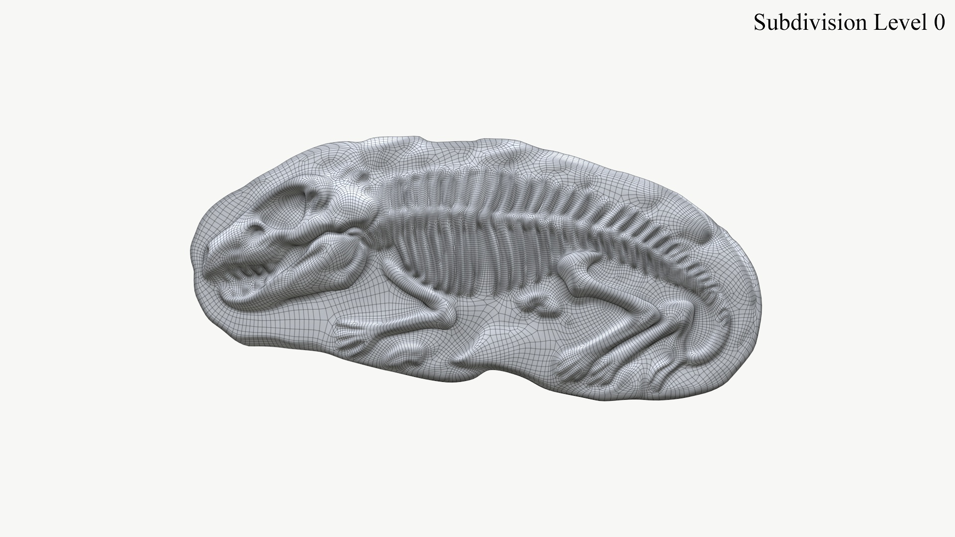 3D Model Fossil Ancient Animal 001 Textured - TurboSquid 2298452