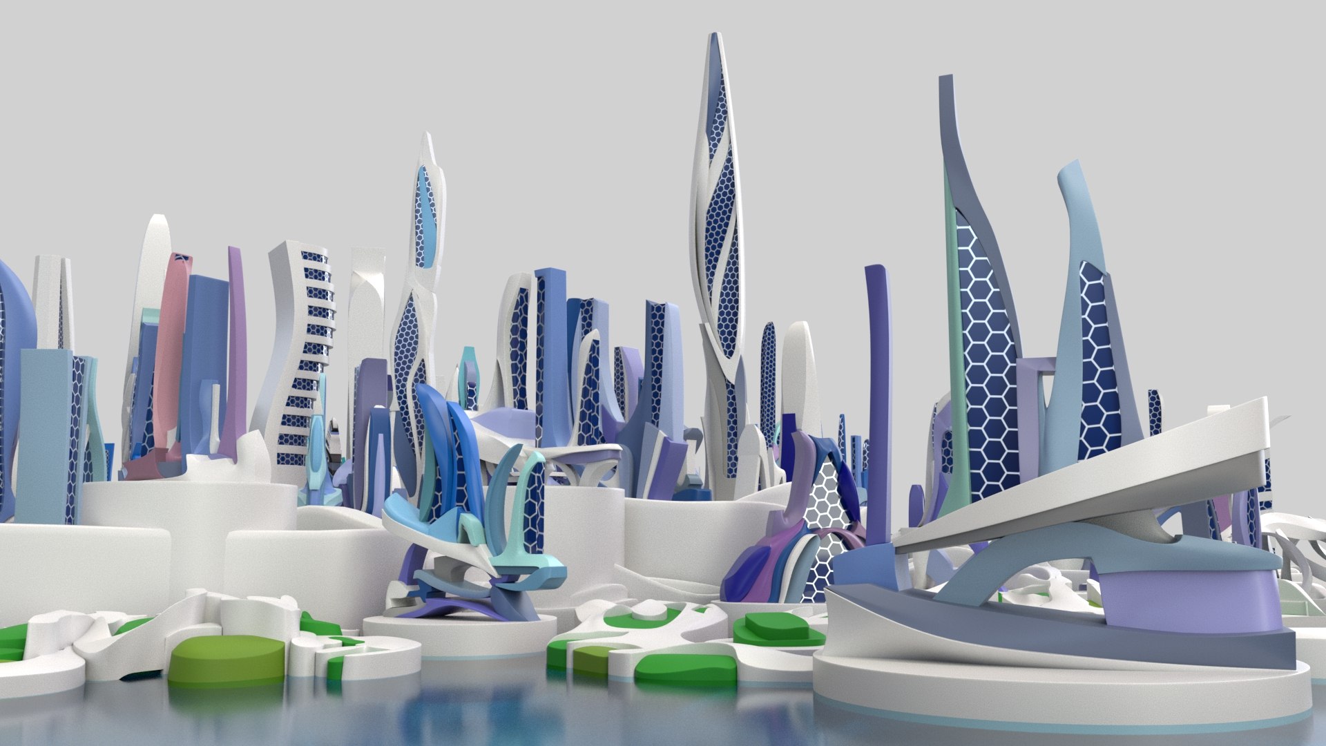 3D model Metaverse City X1 Concept - TurboSquid 2025582
