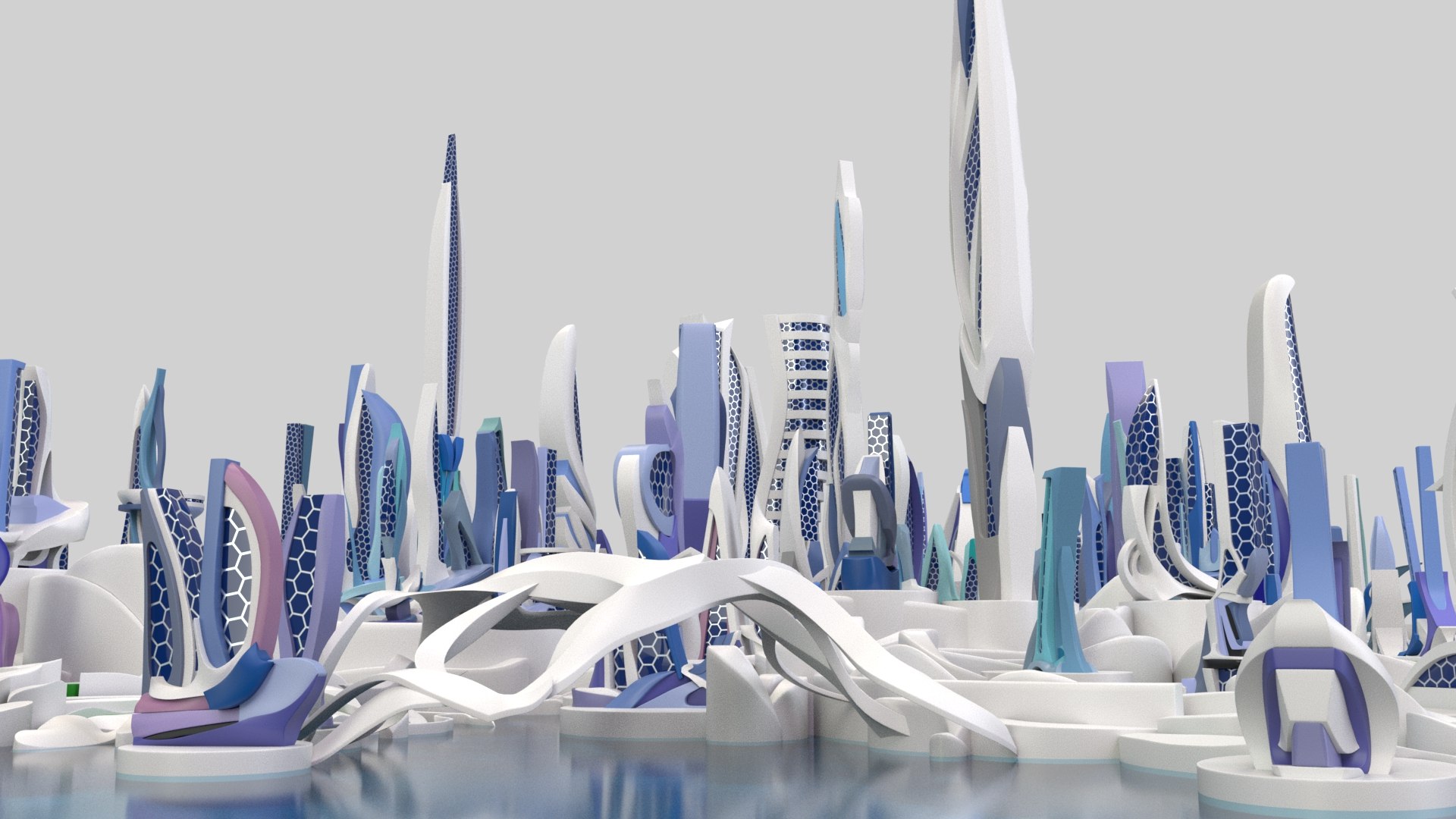 3D model Metaverse City X1 Concept - TurboSquid 2025582