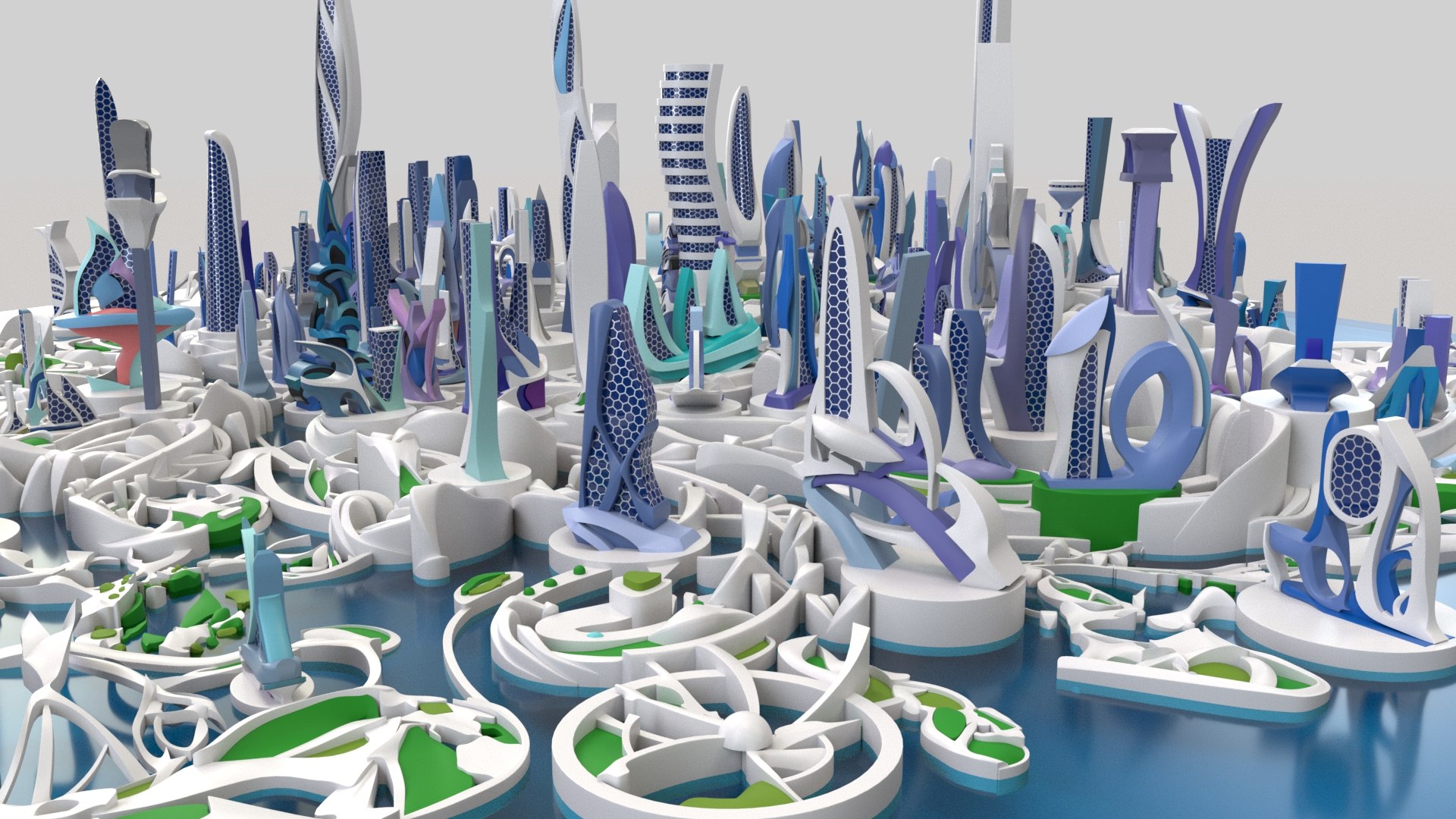 3D model Metaverse City X1 Concept - TurboSquid 2025582