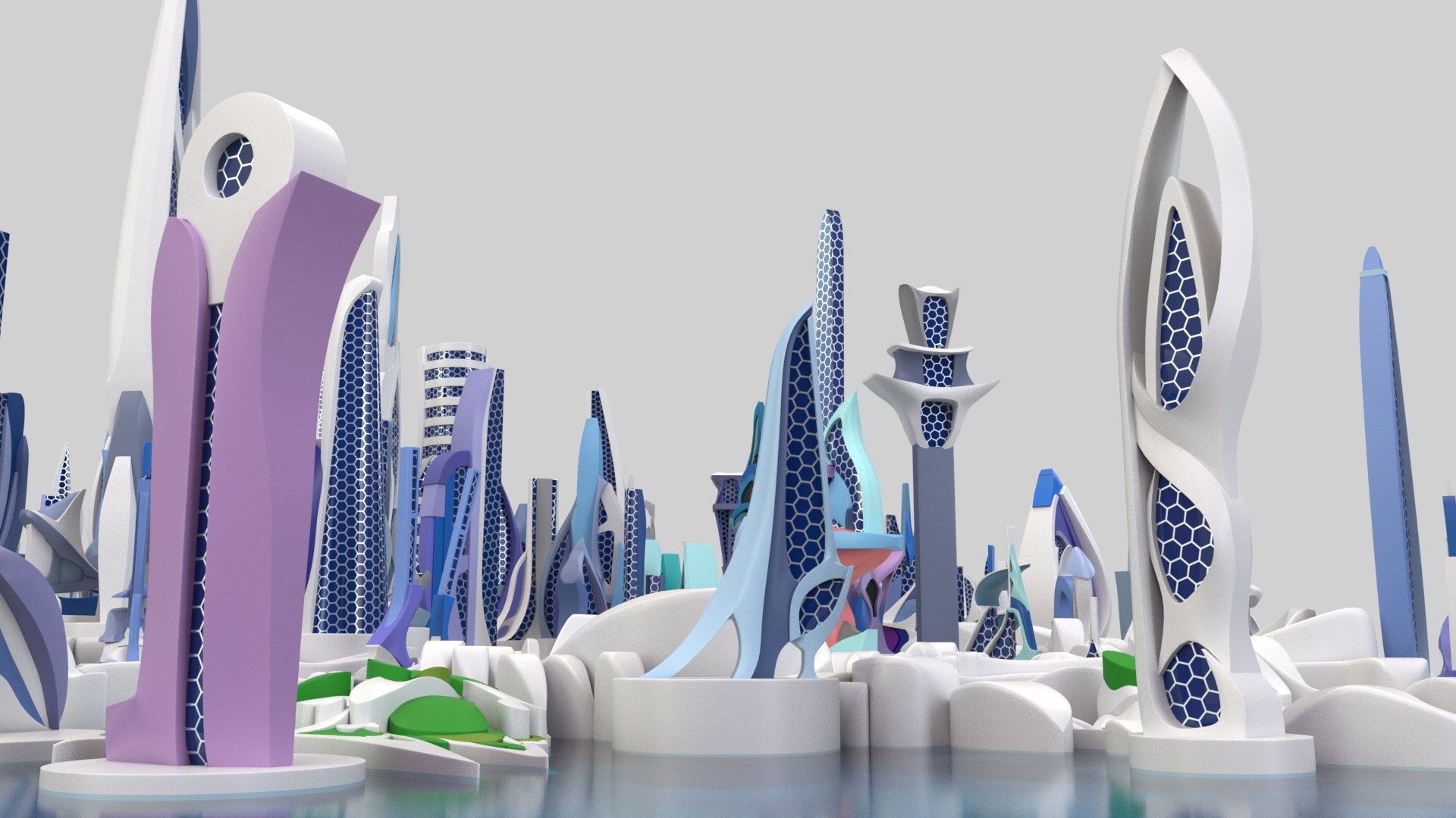 3D model Metaverse City X1 Concept - TurboSquid 2025582