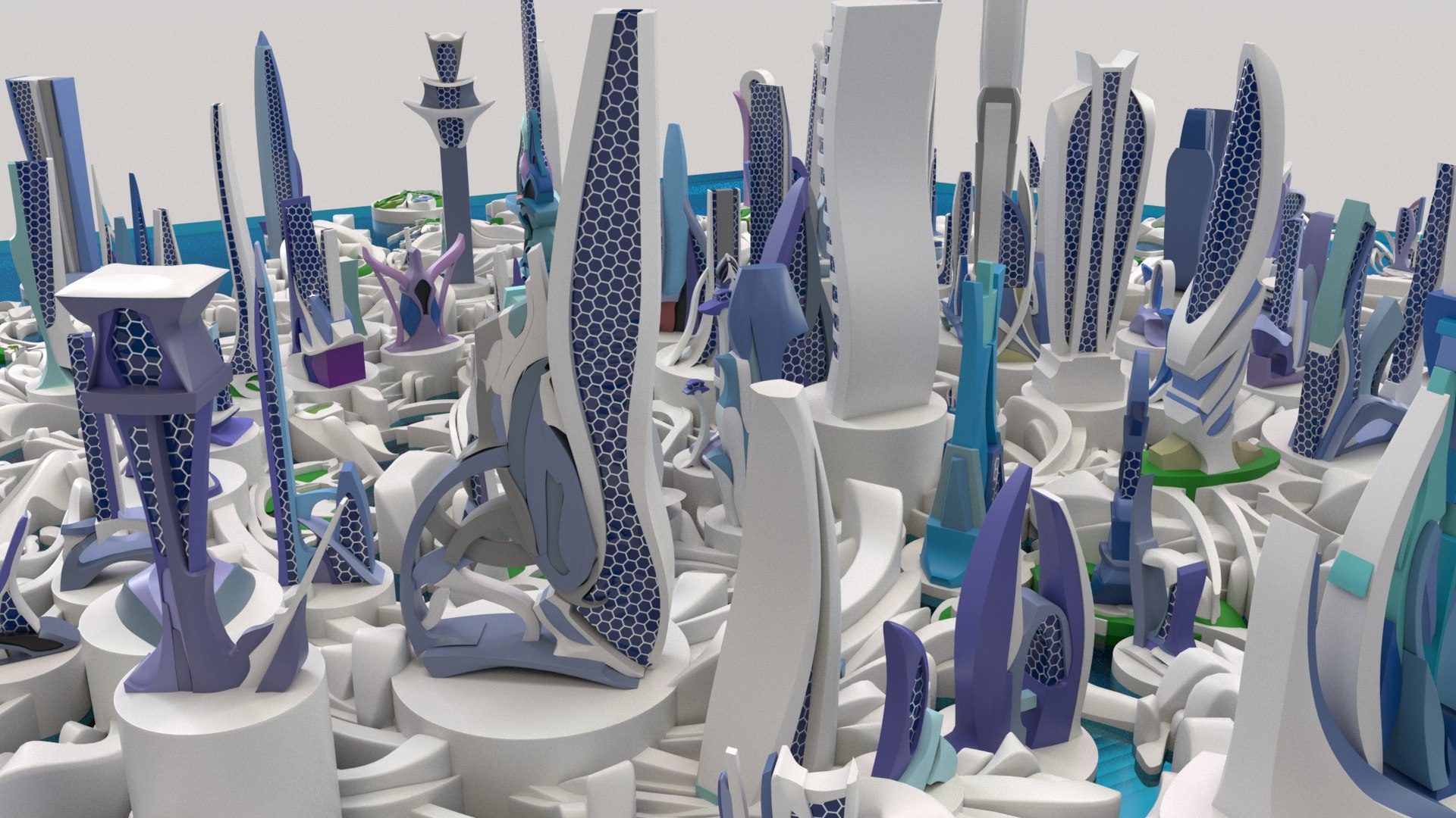 3D model Metaverse City X1 Concept - TurboSquid 2025582