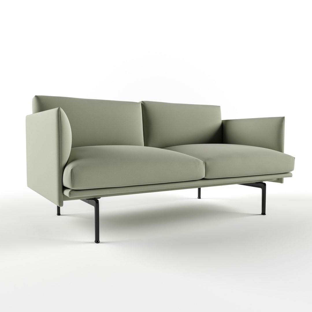 Muuto Outline Sofa 3D Model - TurboSquid 1455862