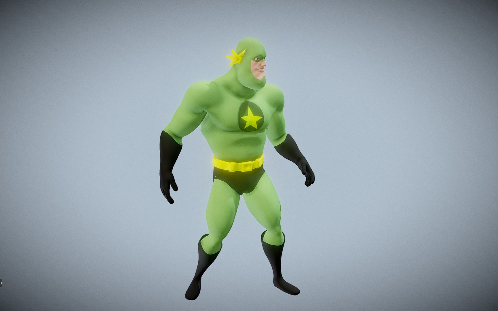 3D Superhero - Male - Animated - TurboSquid 2148256