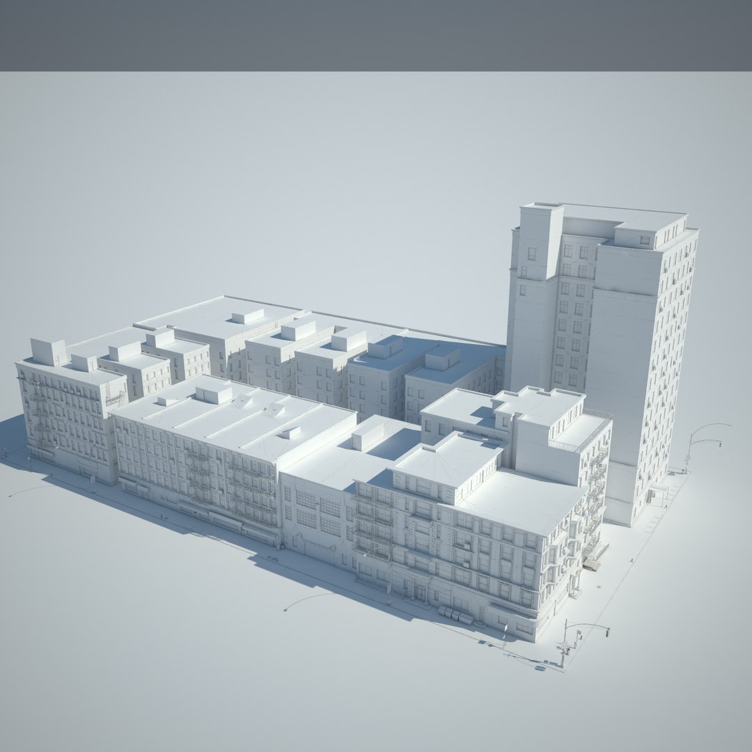 new york city block 3d model
