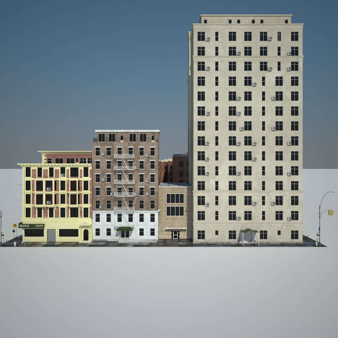new york city block 3d model